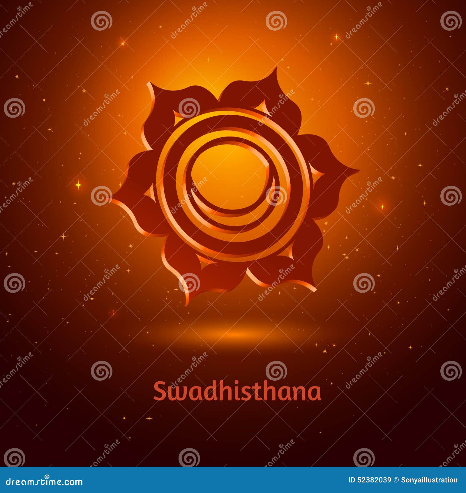 Swadhisthana Chakra - Ayurvedic Symbol Royalty-Free Stock Photography ...