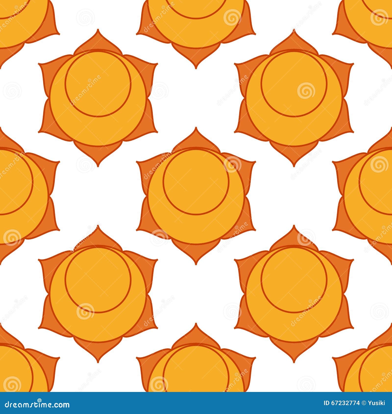 Swadhisthana - Sacral Chakra. the Symbol of the Second Chakra. Stock ...