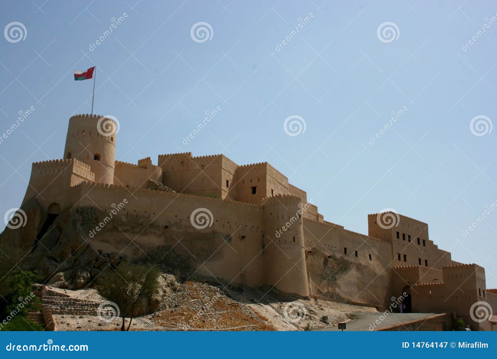 Swadi Fort stock image. Image of hill, historical, desert - 14764147