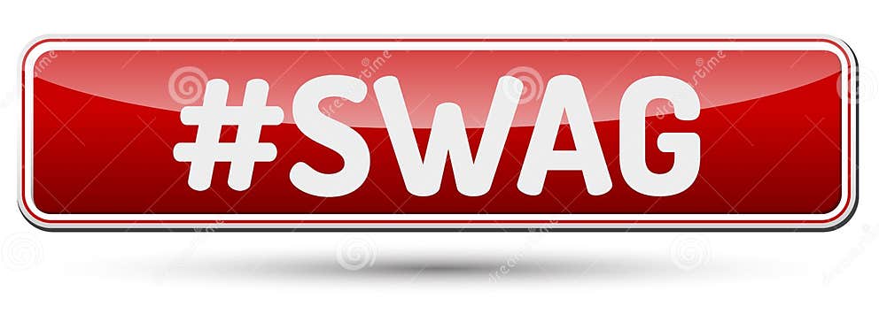 SWAG - Abstract Beautiful Button with Text. Stock Vector - Illustration ...