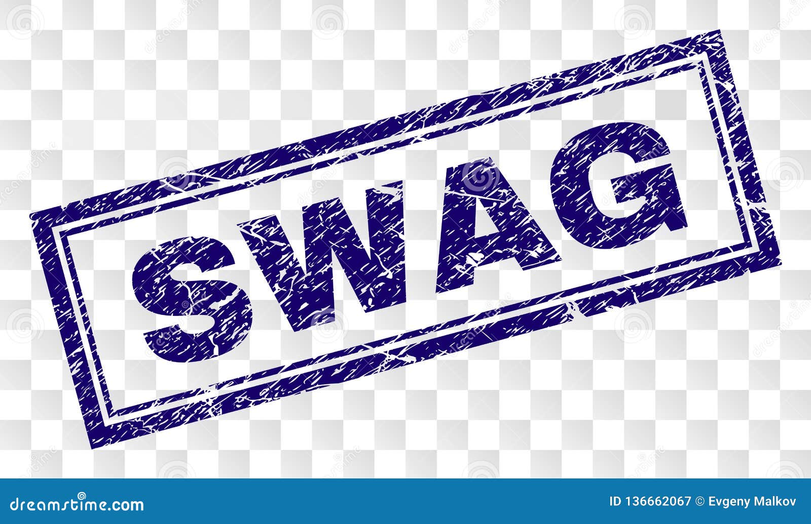 Scratched SWAG Rectangle Stamp Stock Vector - Illustration of seal ...