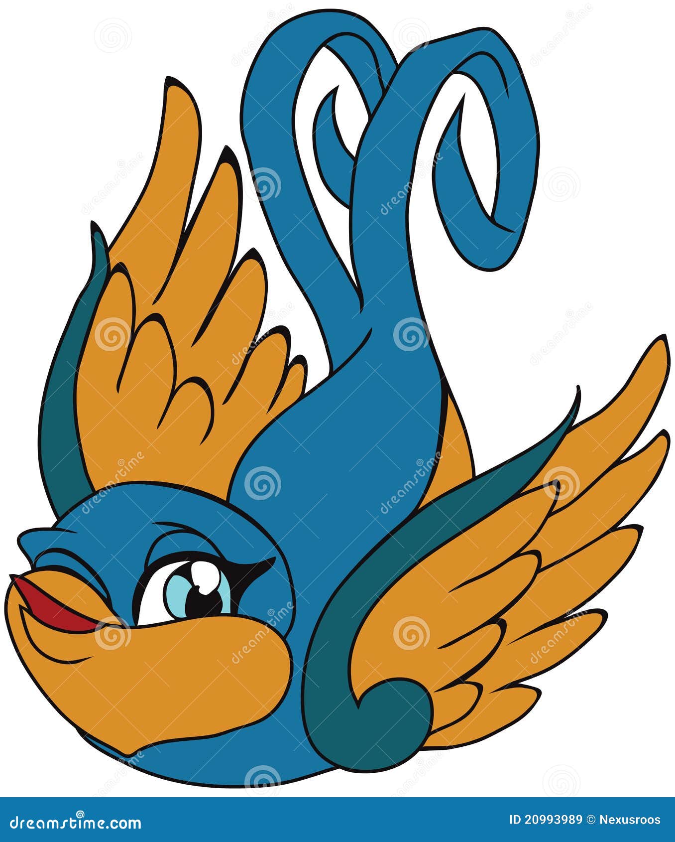 Swallow cartoon stock vector. Illustration of simbol - 20993989