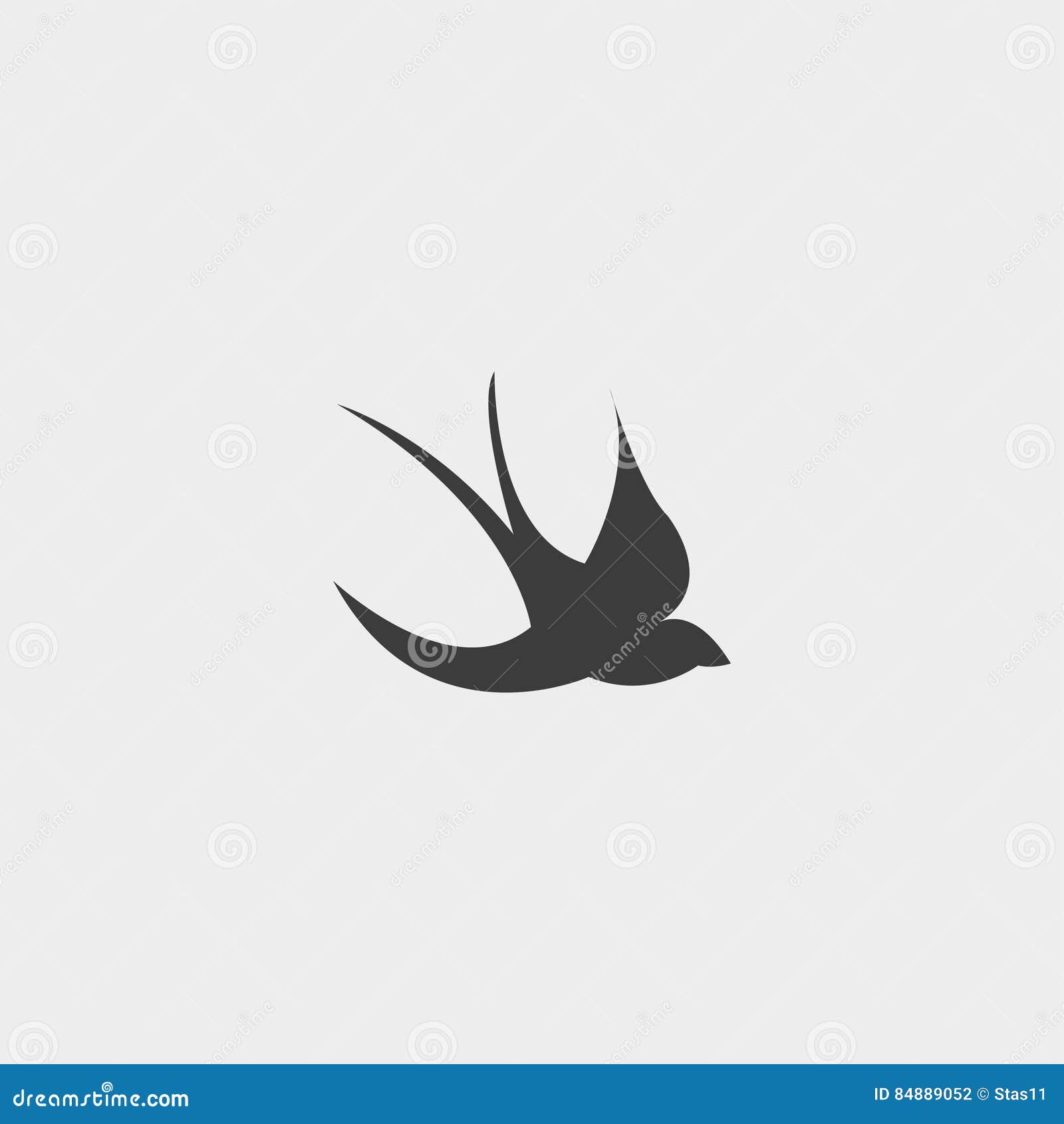 Swallow Icon, Swallow Logo Cartoon Vector | CartoonDealer.com #125144493