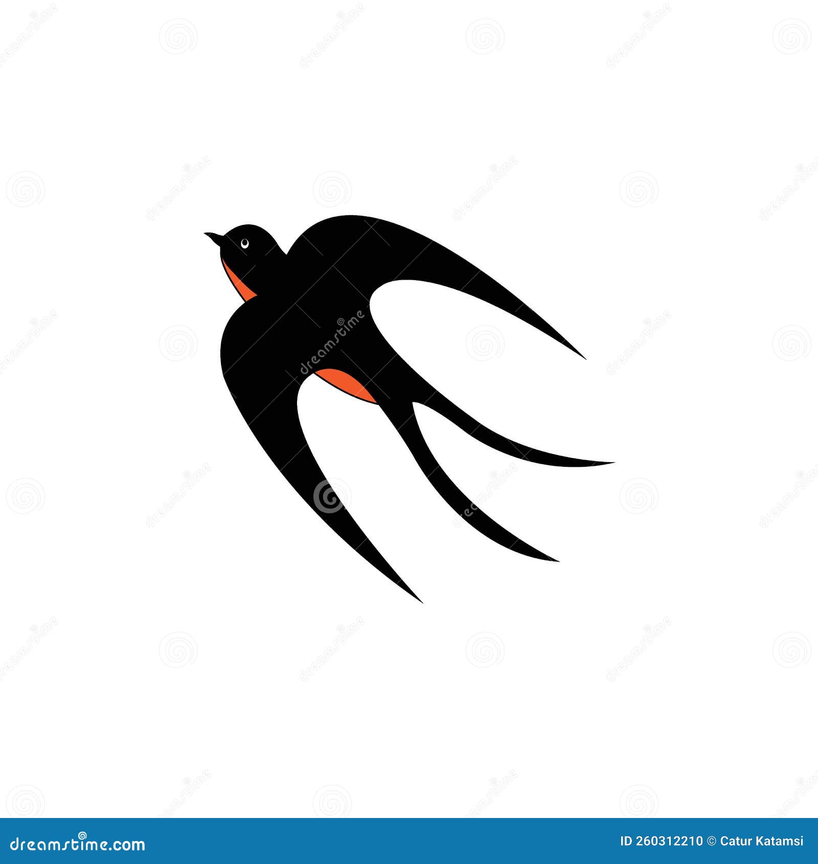 Swallow Icon, Swallow Logo Cartoon Vector | CartoonDealer.com #125144481