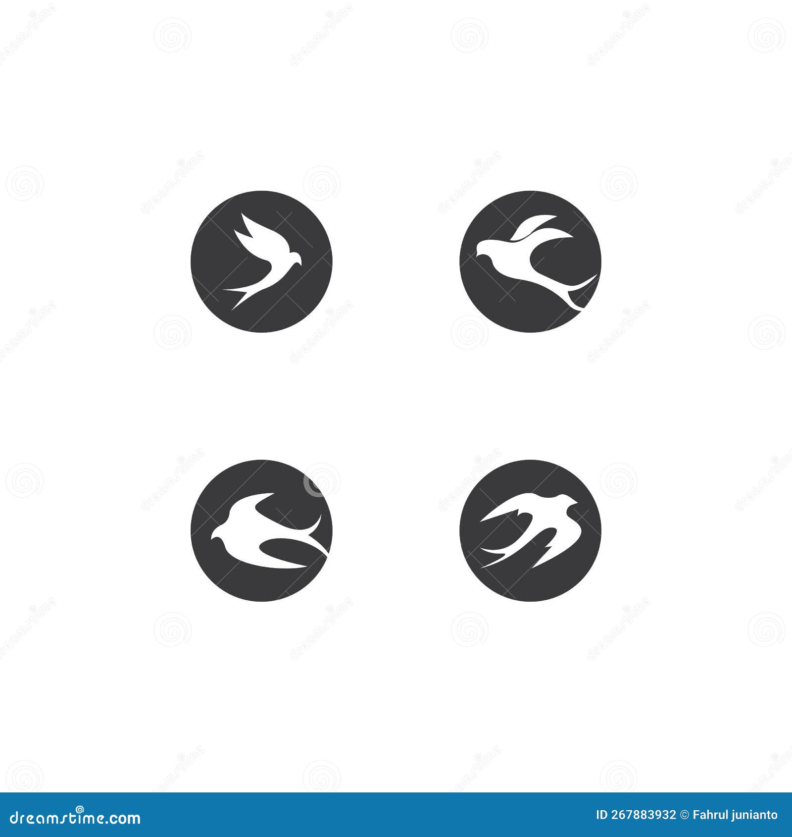 Swallow Logo Icon Design Vector Image Stock Illustration - Illustration ...
