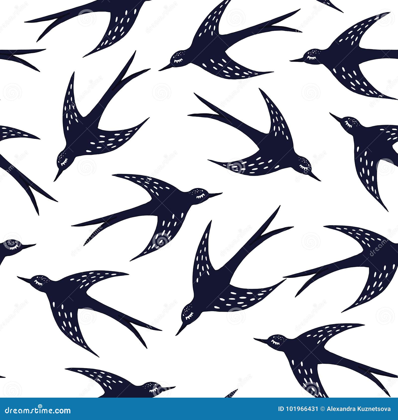 Swallow pattern stock illustration. Illustration of cartoon - 101966431