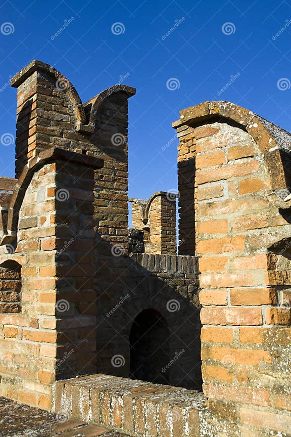 Swallow tailed merlons stock photo. Image of swallowtailed - 15707414