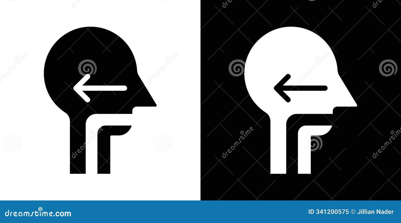 Swallowing Reflex Icon For Medical Conditions, Health Awareness, And ...