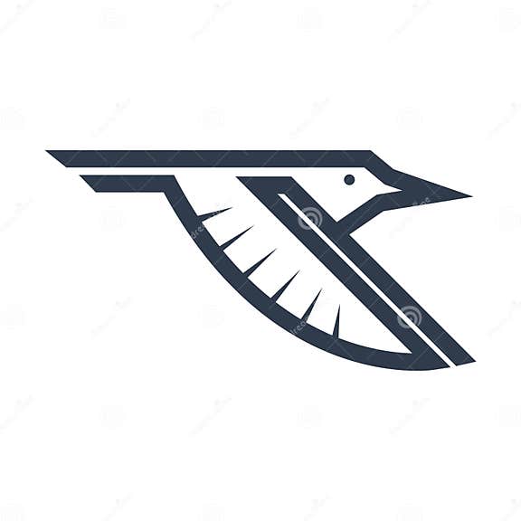 Swallowtail Bird Logo Icon Design Stock Illustration - Illustration of ...