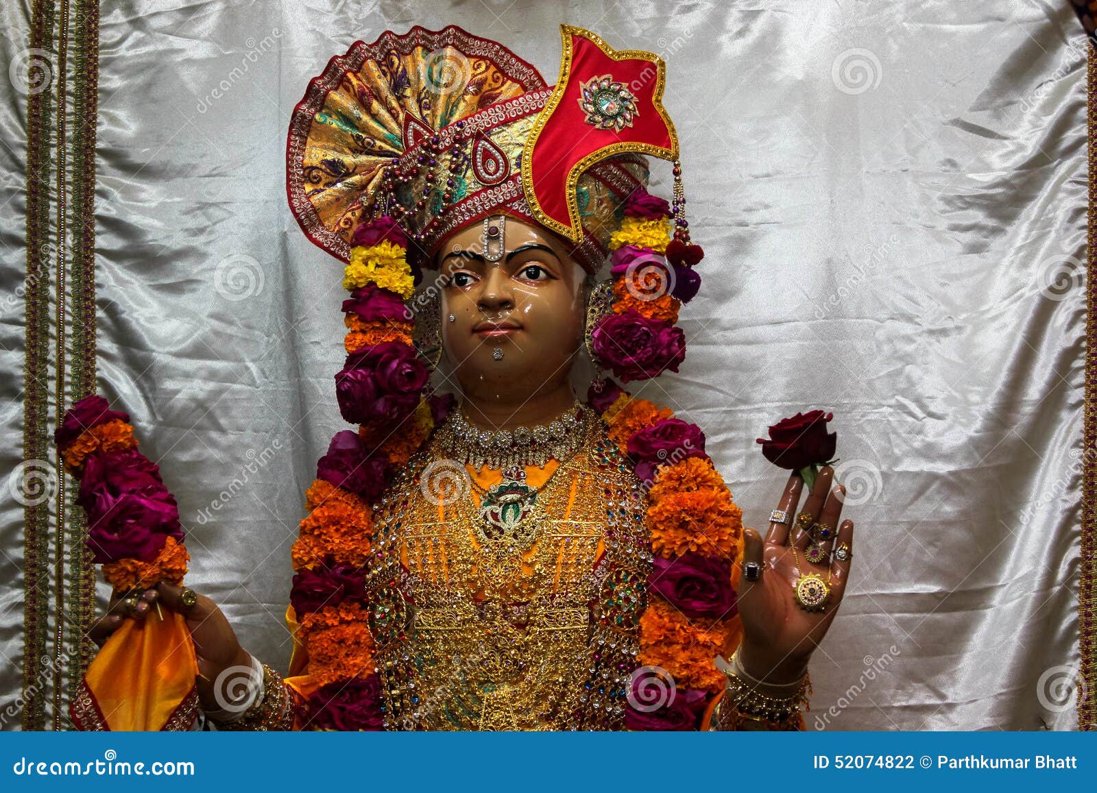 Swaminarayan God stock photo. Image of ornamental, hinduism - 52074822