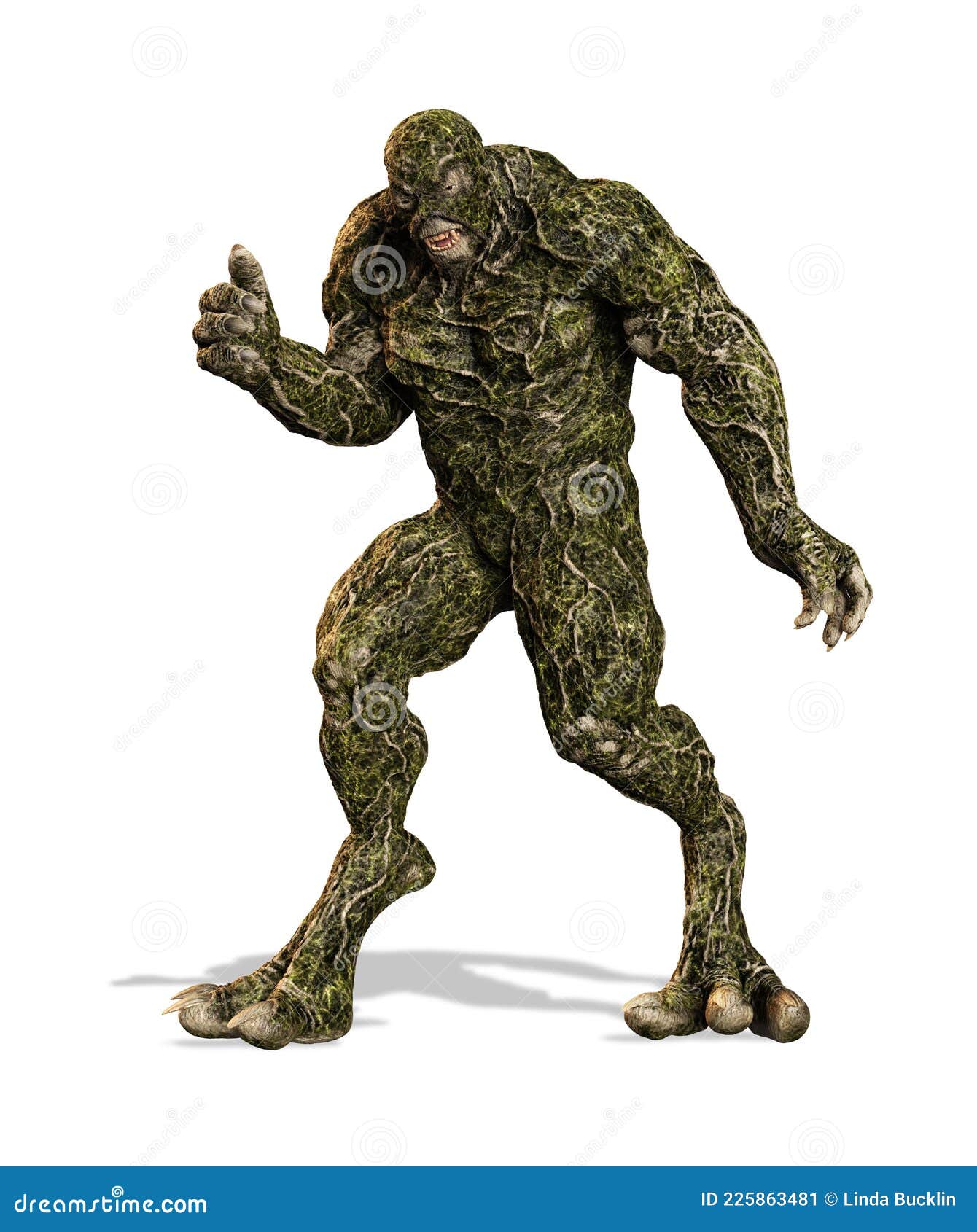 Swamp Creature stock illustration. Illustration of halloween - 225863481