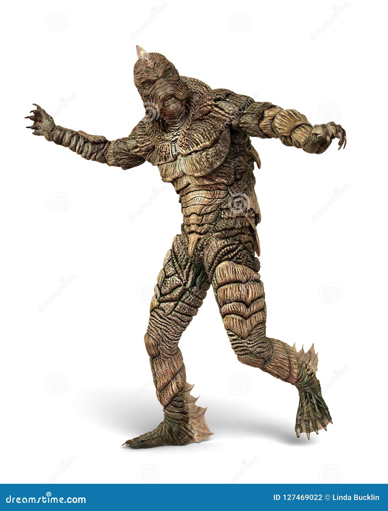 Swamp Monster stock illustration. Illustration of fiction - 127469022