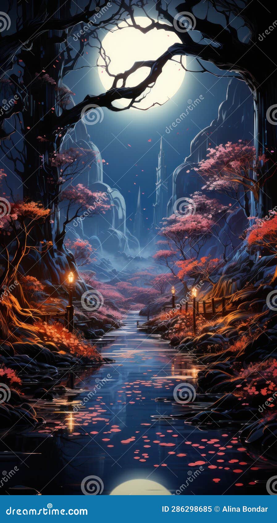 Swampy Spring: a Dark Fantasy Crest. Created with Generative AI Stock ...