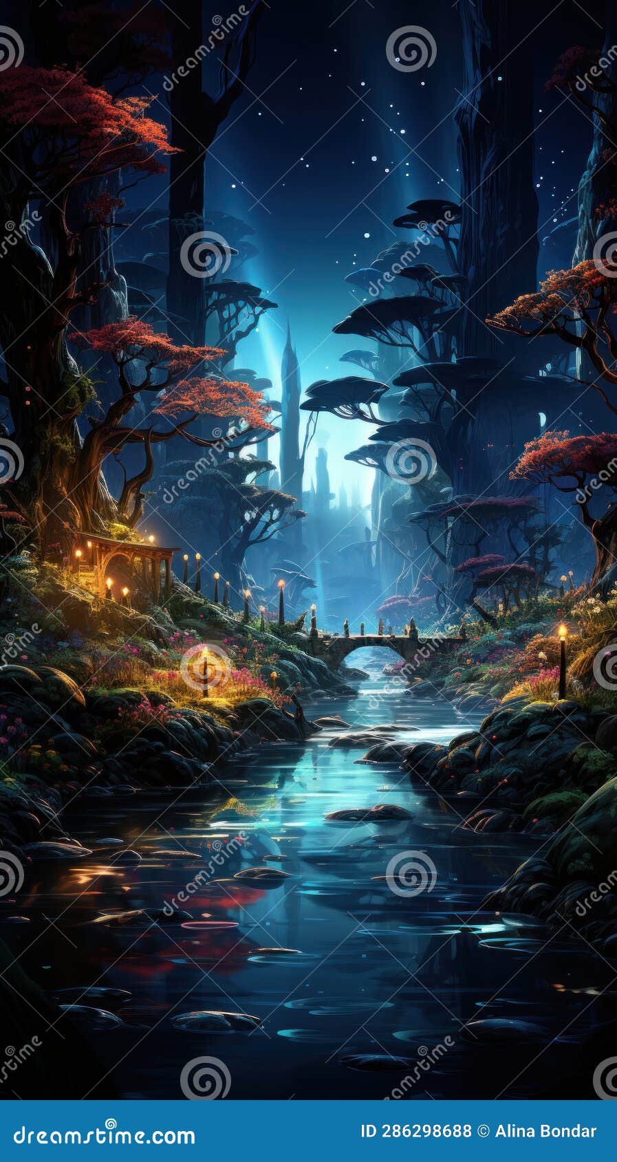 Swampy Spring: a Dark Fantasy Crest. Created with Generative AI Stock ...