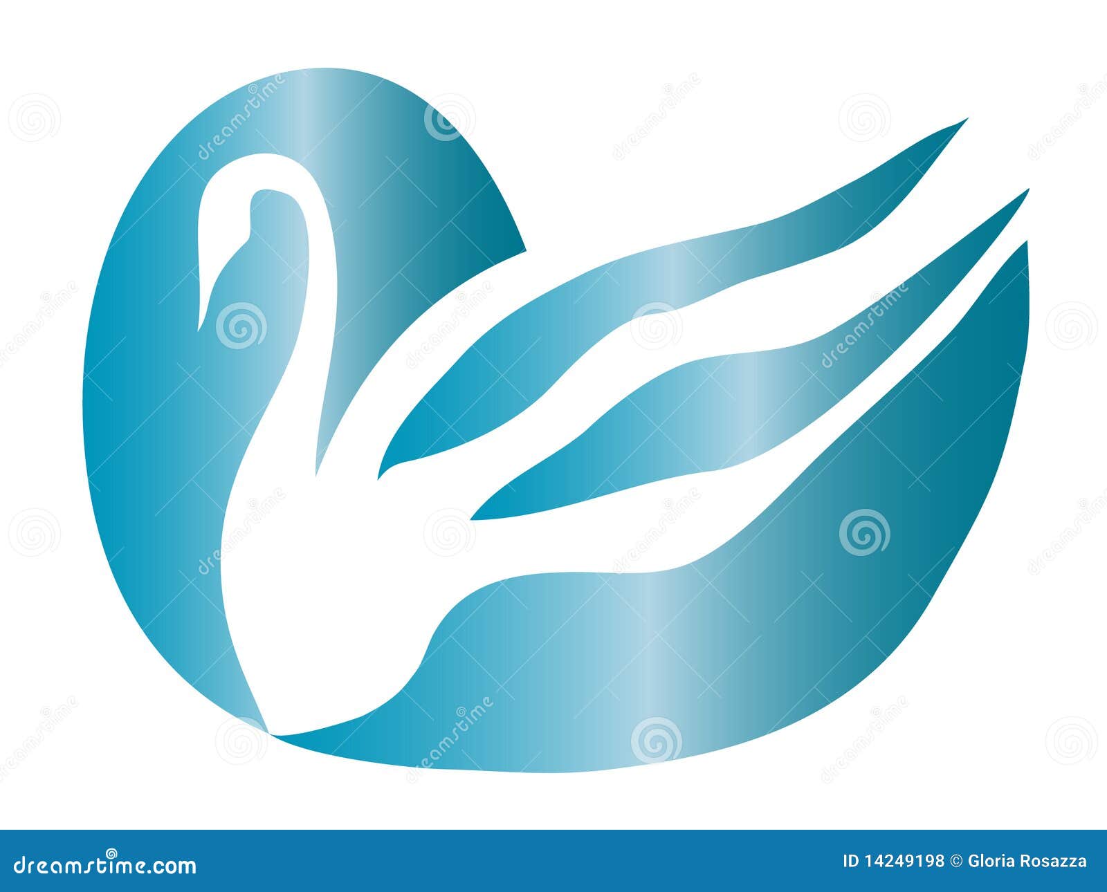 Swan stock vector. Illustration of stroke, effortlessly - 14249198