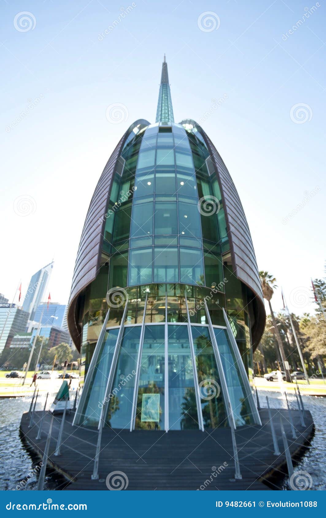 Swan Bells Tower stock image. Image of australia, fountain - 9482661