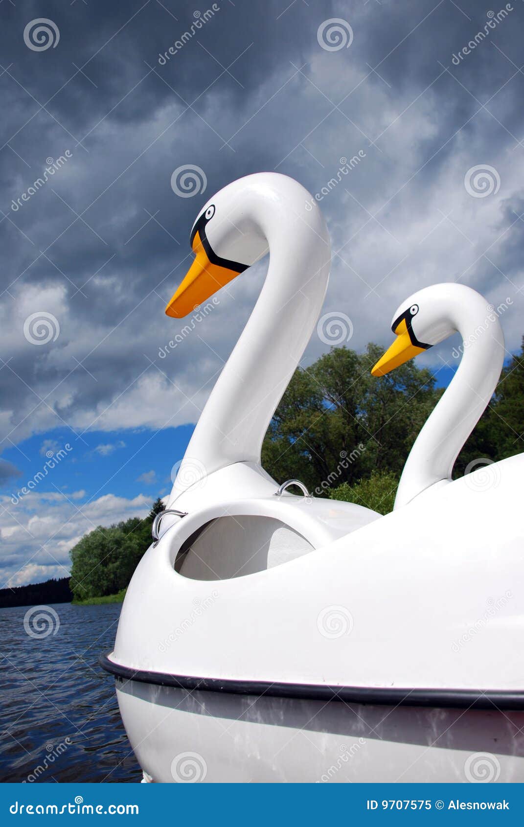 Swan boat stock image. Image of outdoor, lake, tourism - 9707575