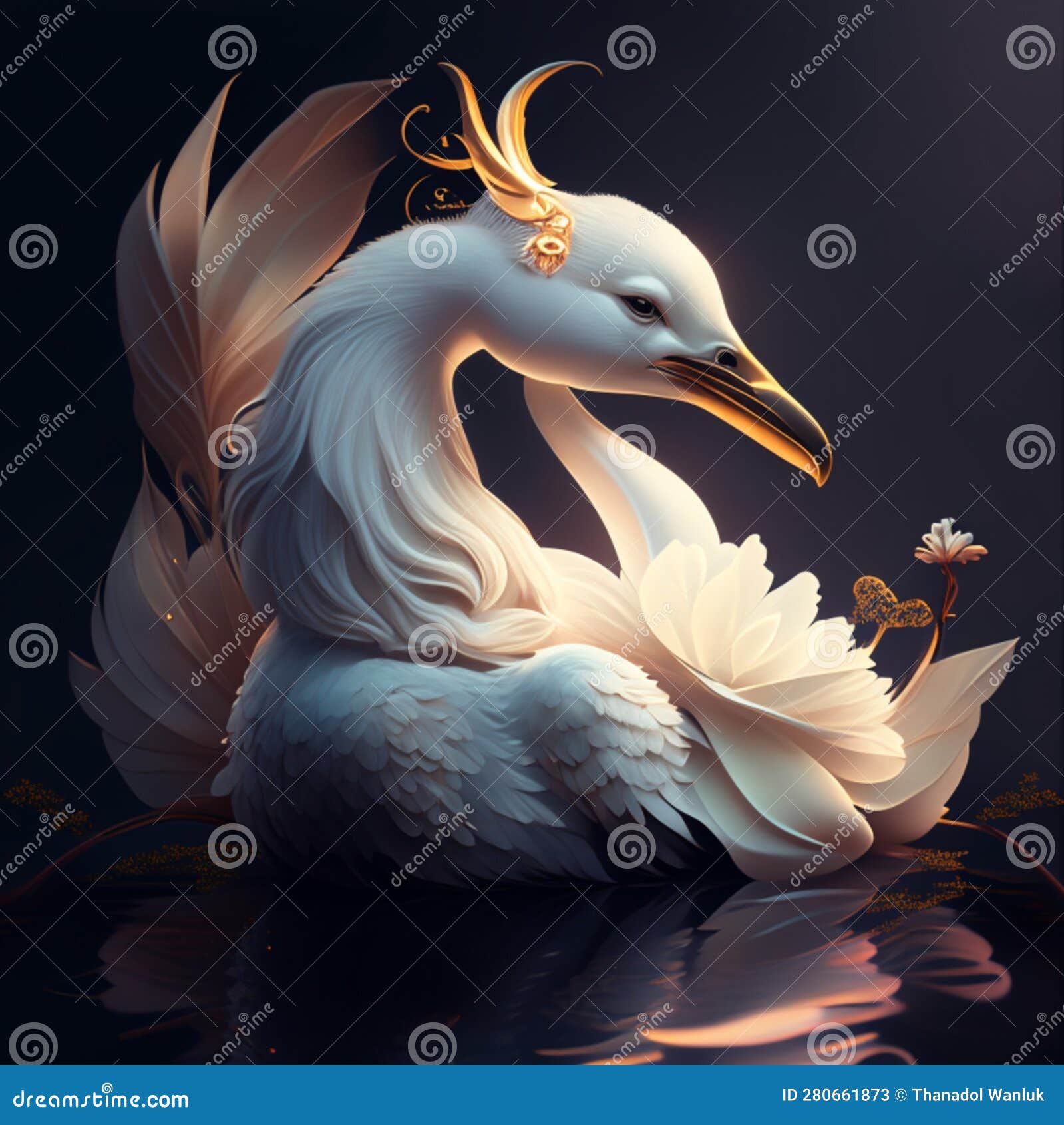 The Swan Glides Effortlessly Across the Water, Its Long, Slender Neck ... The Swan Glides Effortlessly Across the Water, Its Long, Slender Neck ...