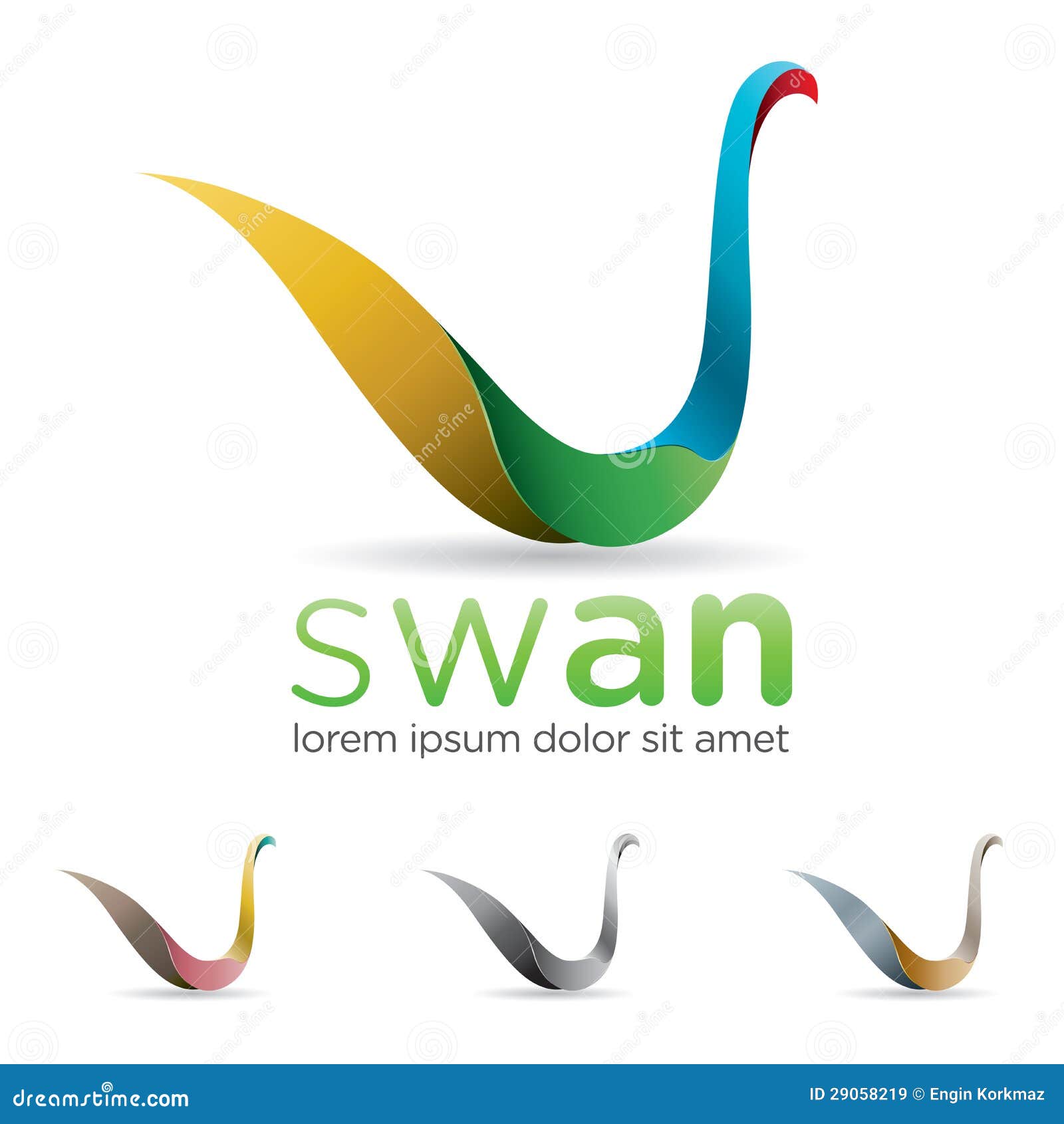 Swan Icon stock vector. Illustration of magic, animal - 29058219