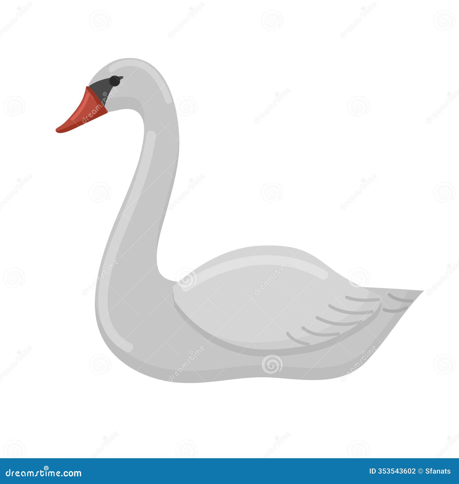 Swan Icon Clipart Logotype Isolated Vector Illustration Stock ...