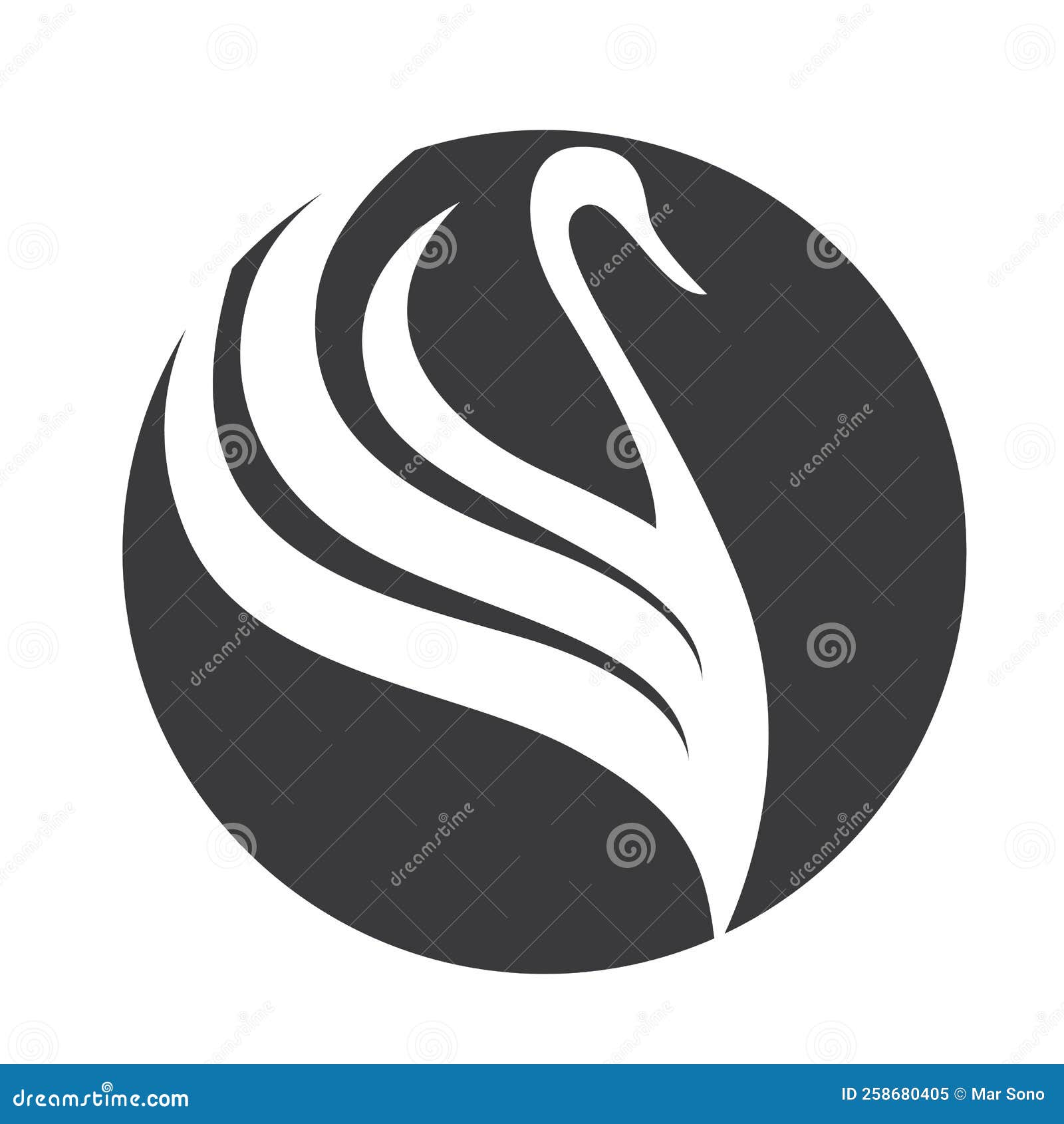 Swan Icon Template Vector Illustration Stock Illustration ...