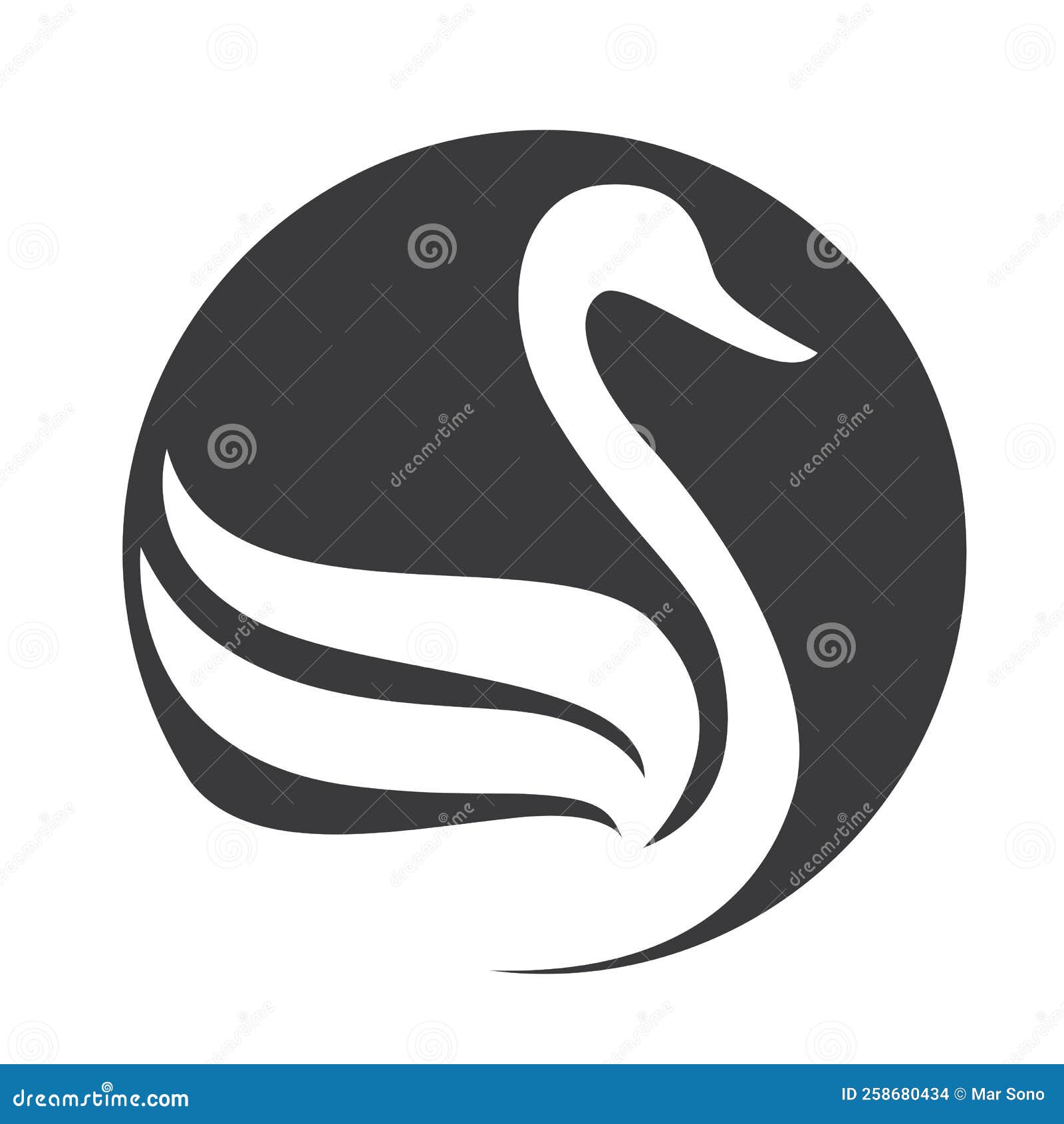 Swan Icon Template Vector Illustration Stock Vector - Illustration of ...