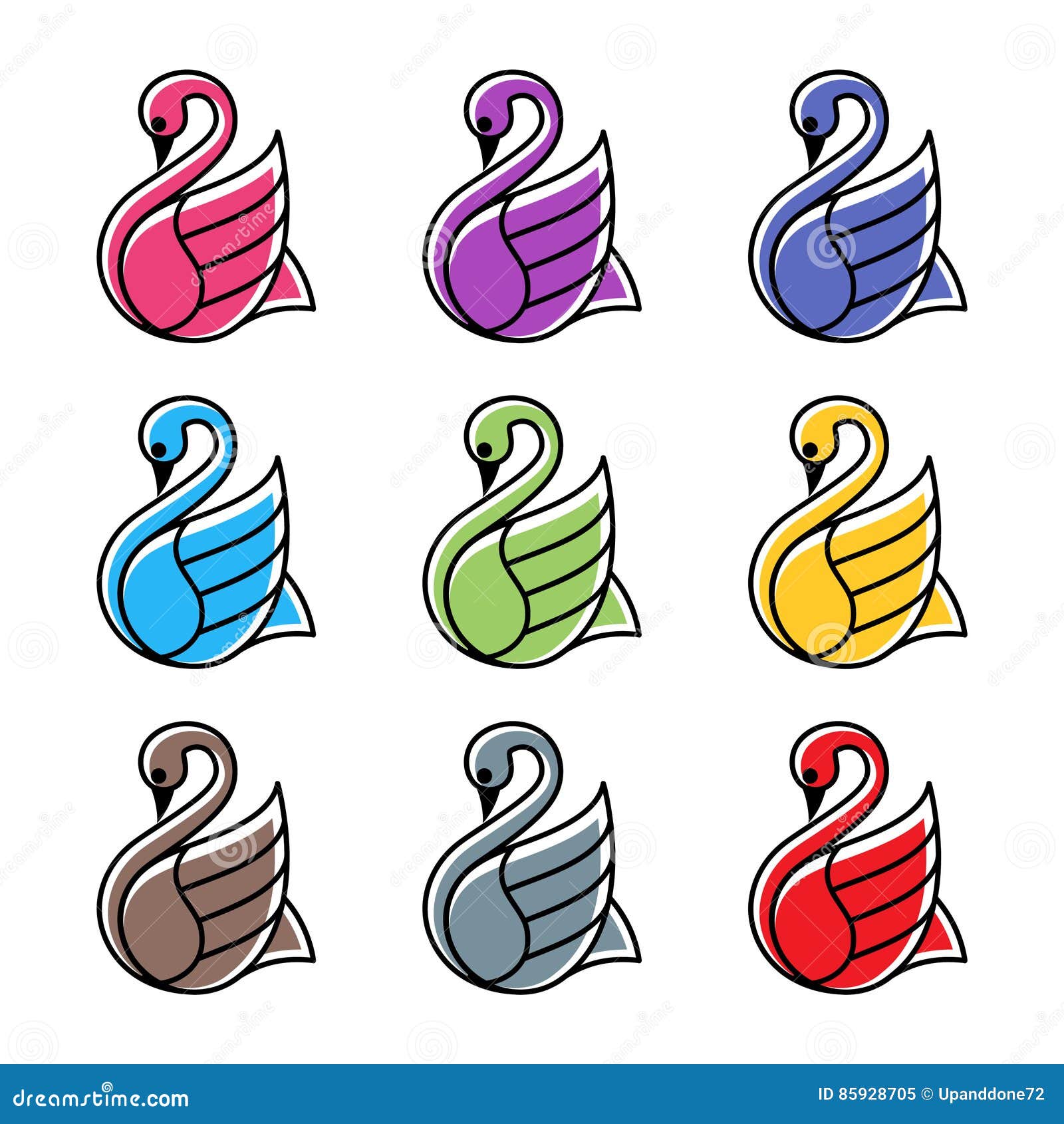 Swan icon stock illustration. Illustration of beauty - 85928705
