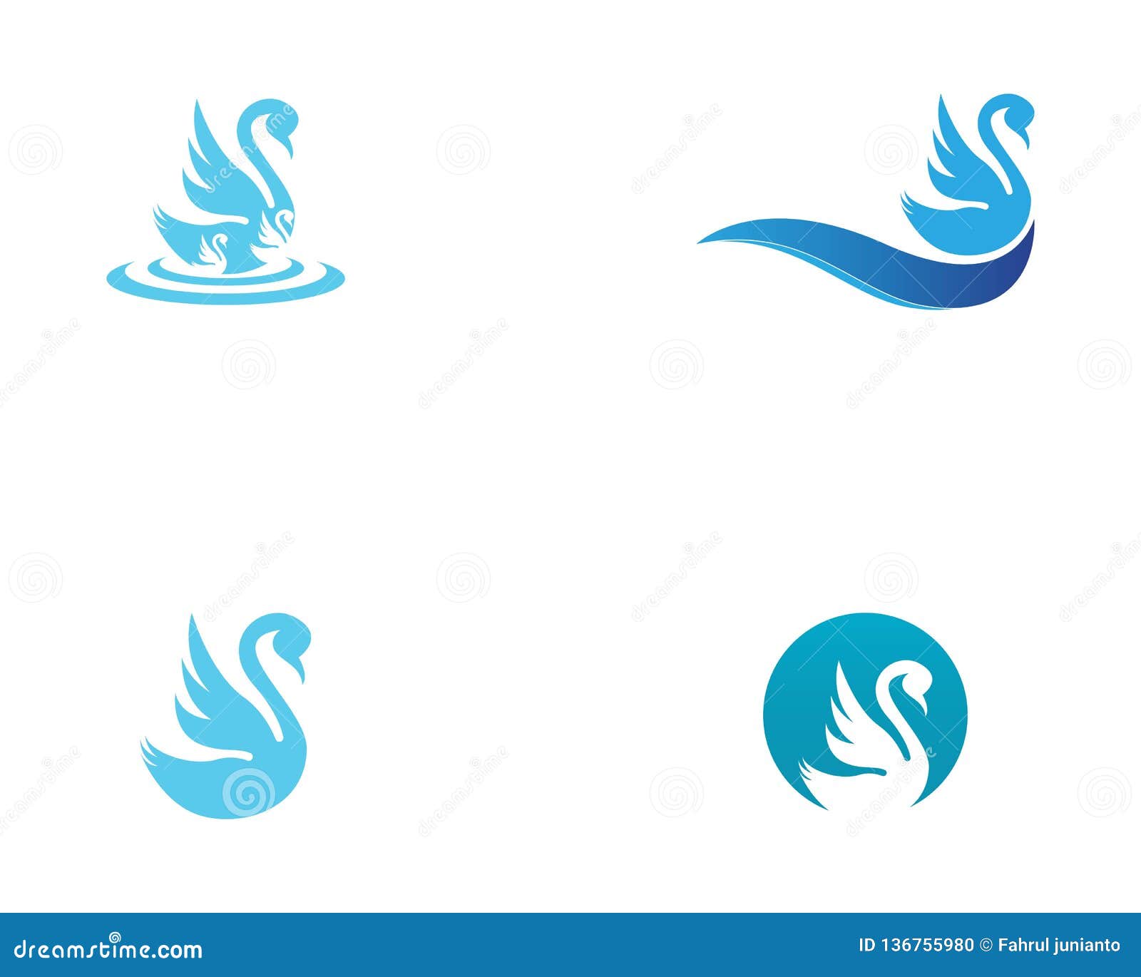 Swan Icon Vector Illustration Stock Vector - Illustration of element ...