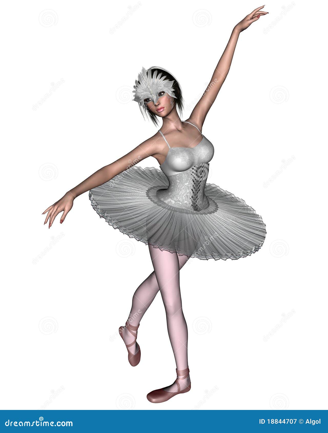 Swan Lake - Princess Odette Stock Illustration - Illustration of slim ...