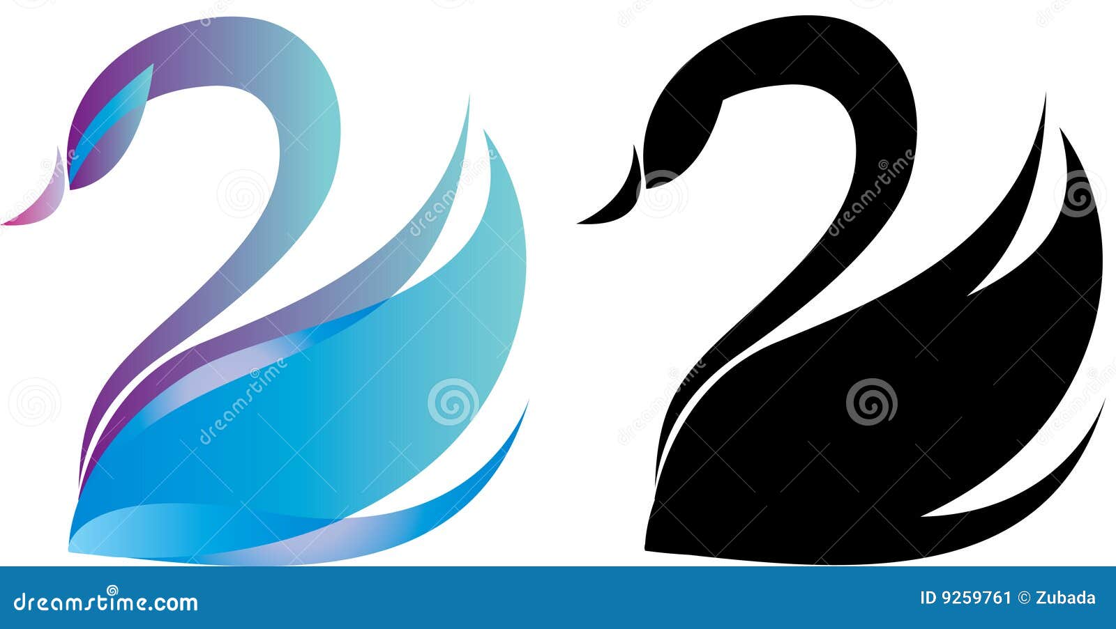 Swan logo stock vector. Illustration of creative, style - 9259761