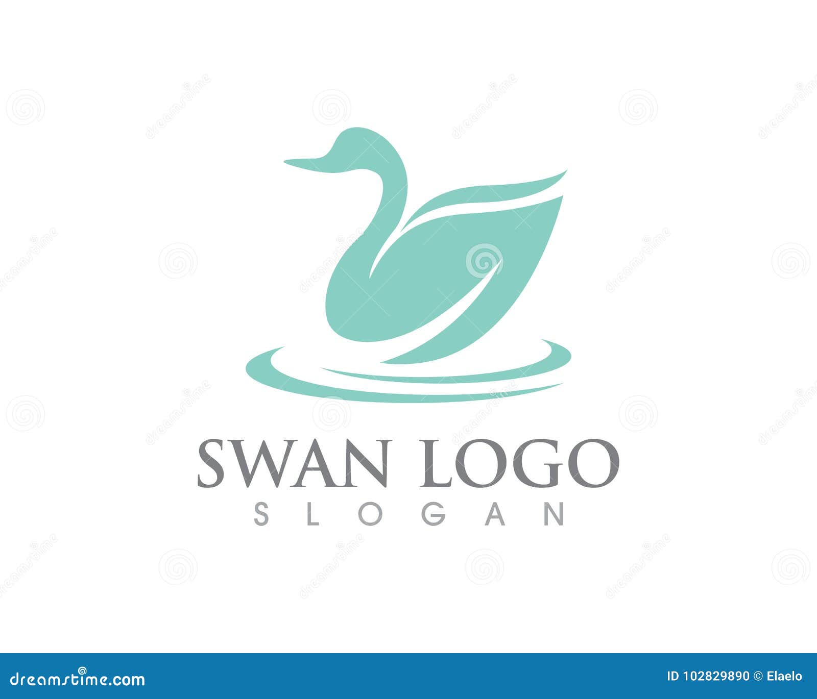 Swan logo Template vector stock vector. Illustration of symbol - 102829890