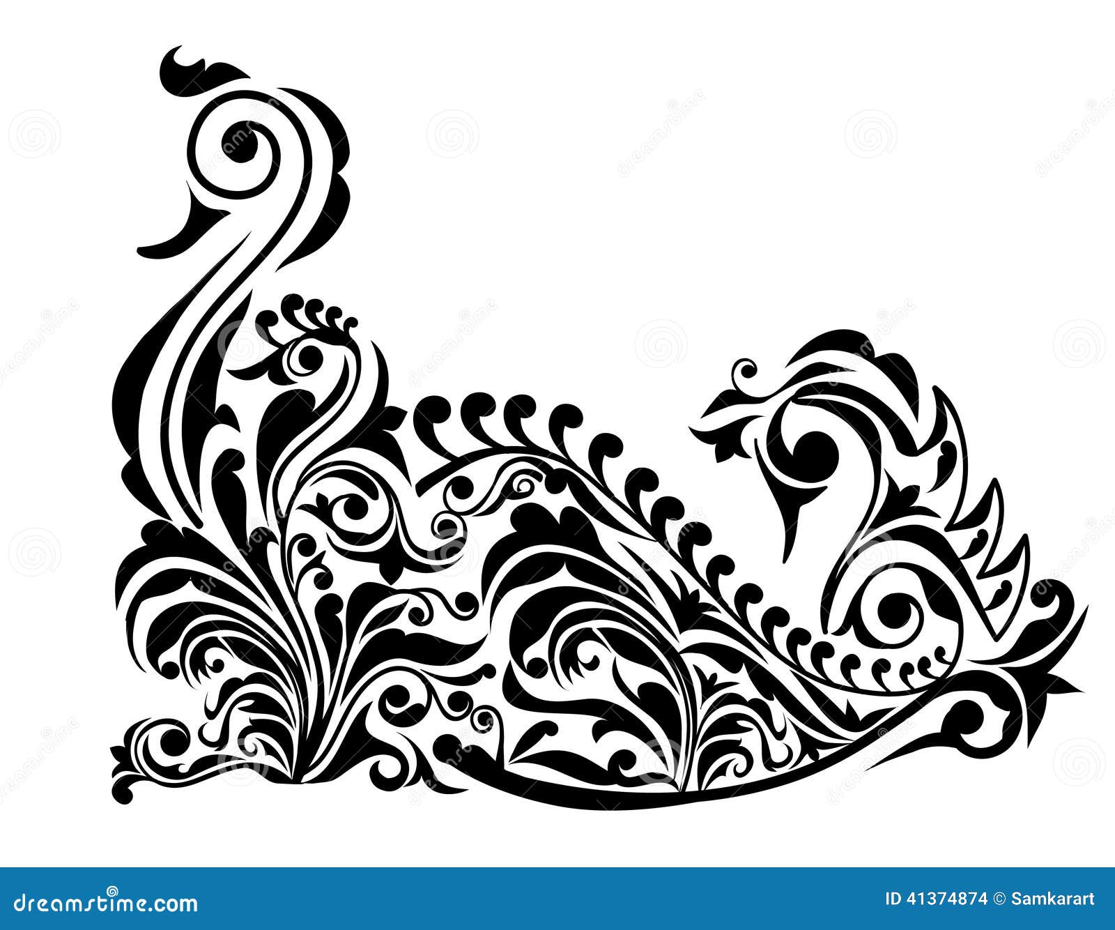 Swan Pattern Seamless. Waterbird Background. Baby Fabric Texture Vector ...