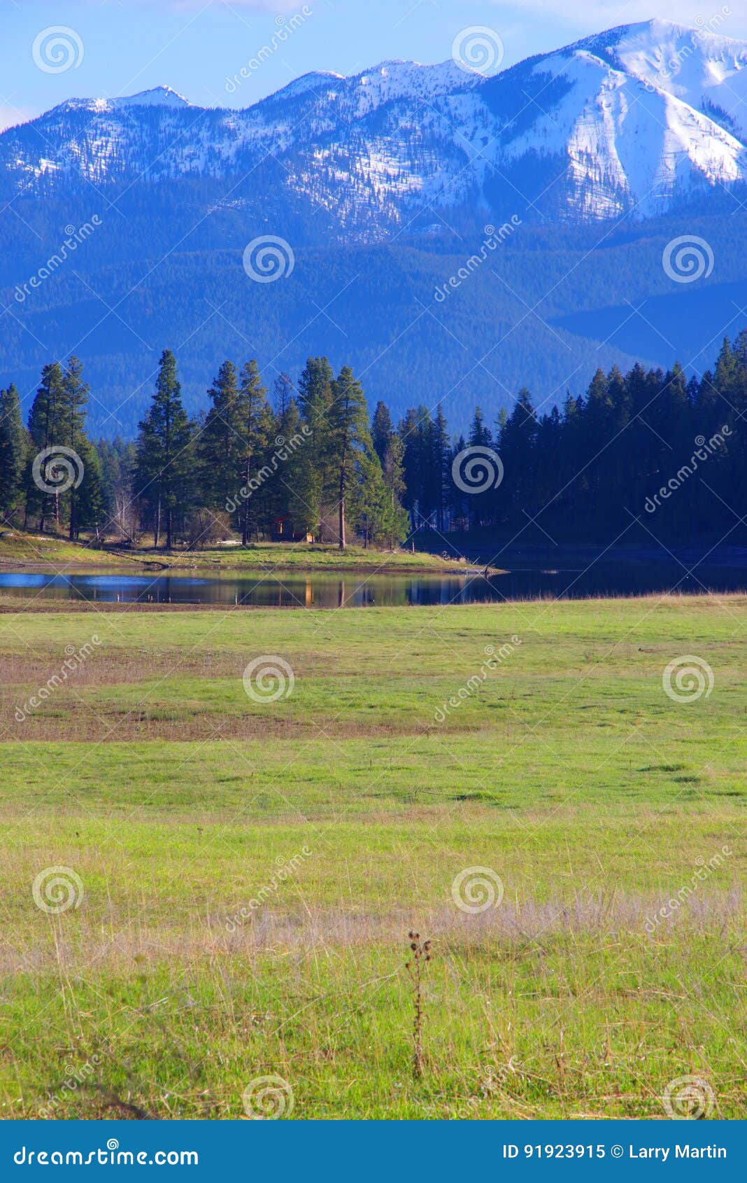 Swan Range, Flathead National Forest Stock Image - Image of lake, snow ...