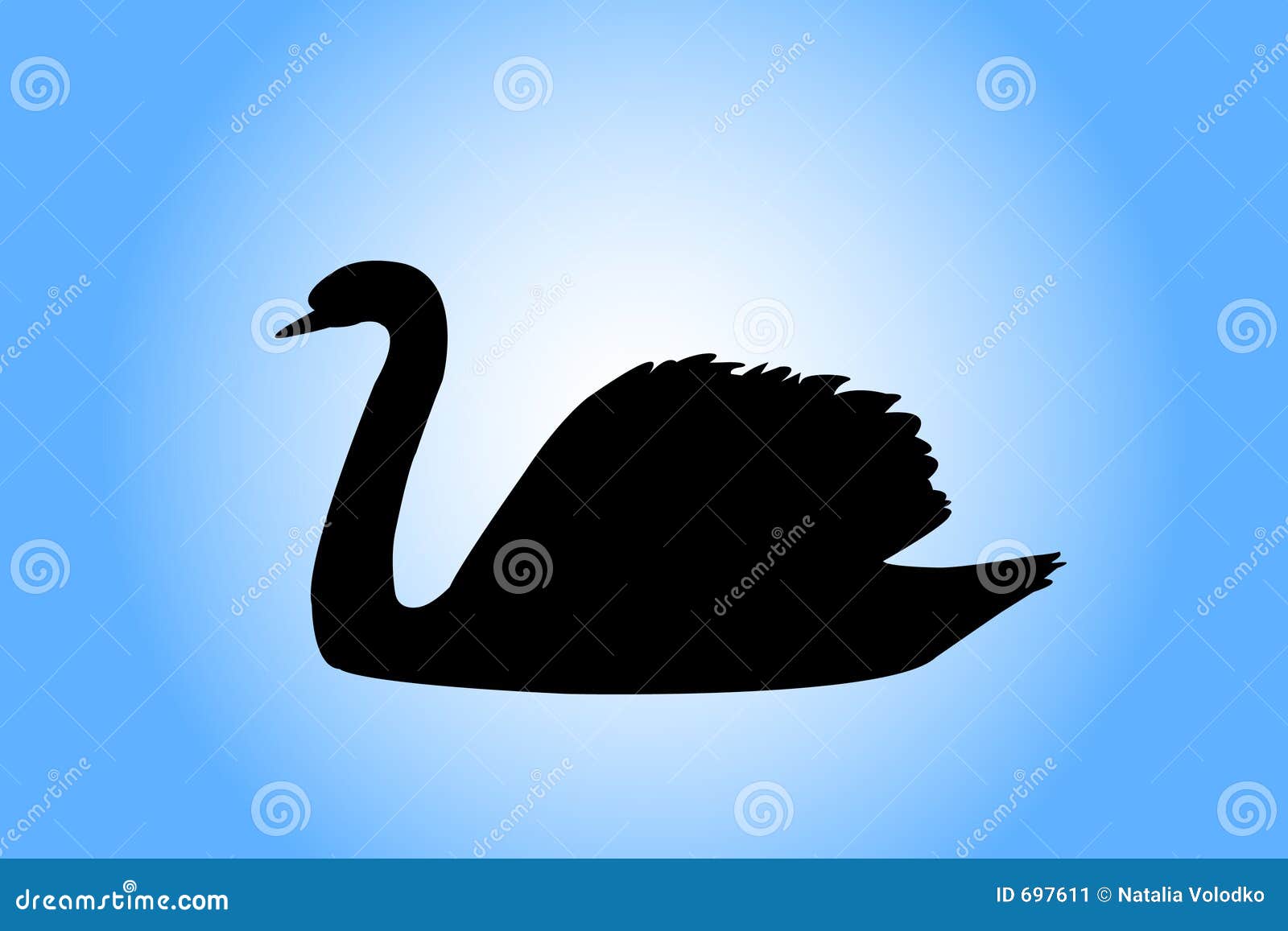 Swan Silhouette Royalty-Free Stock Photo | CartoonDealer.com #697611