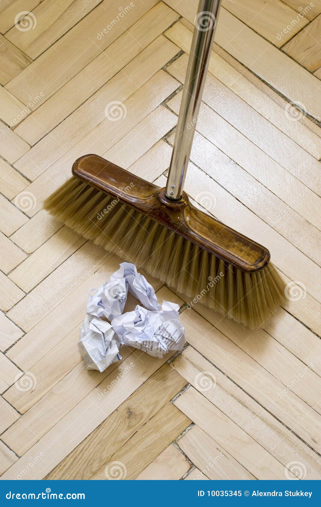 Swap on the floor stock image. Image of garbage, cleaning - 10035345