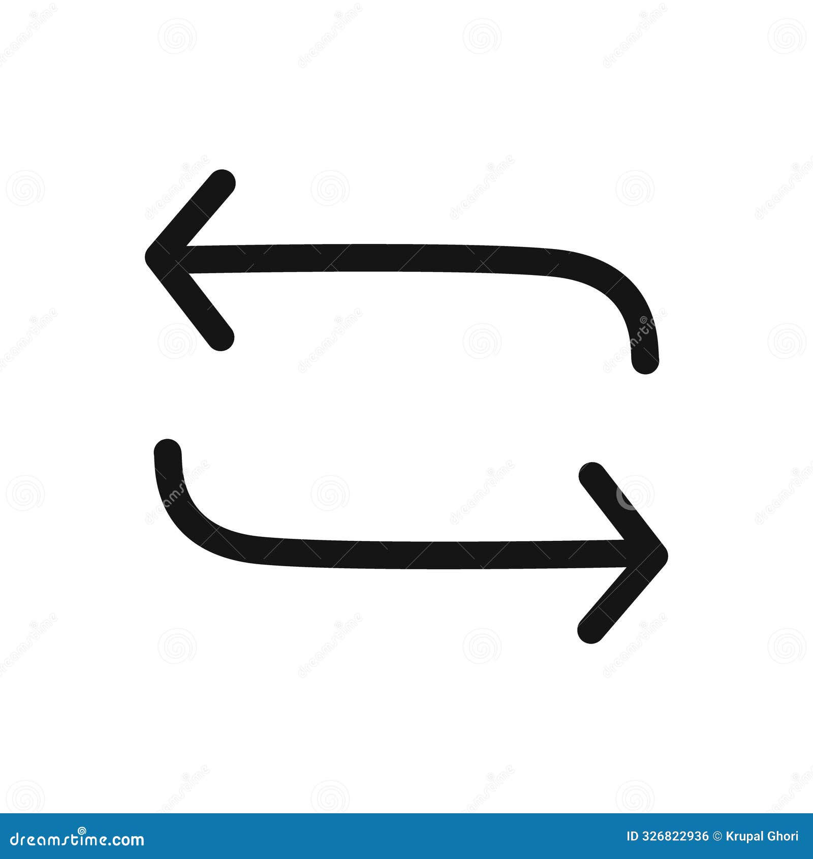 Swap Icon Linear Vector Graphics Sign Stock Illustration - Illustration ...