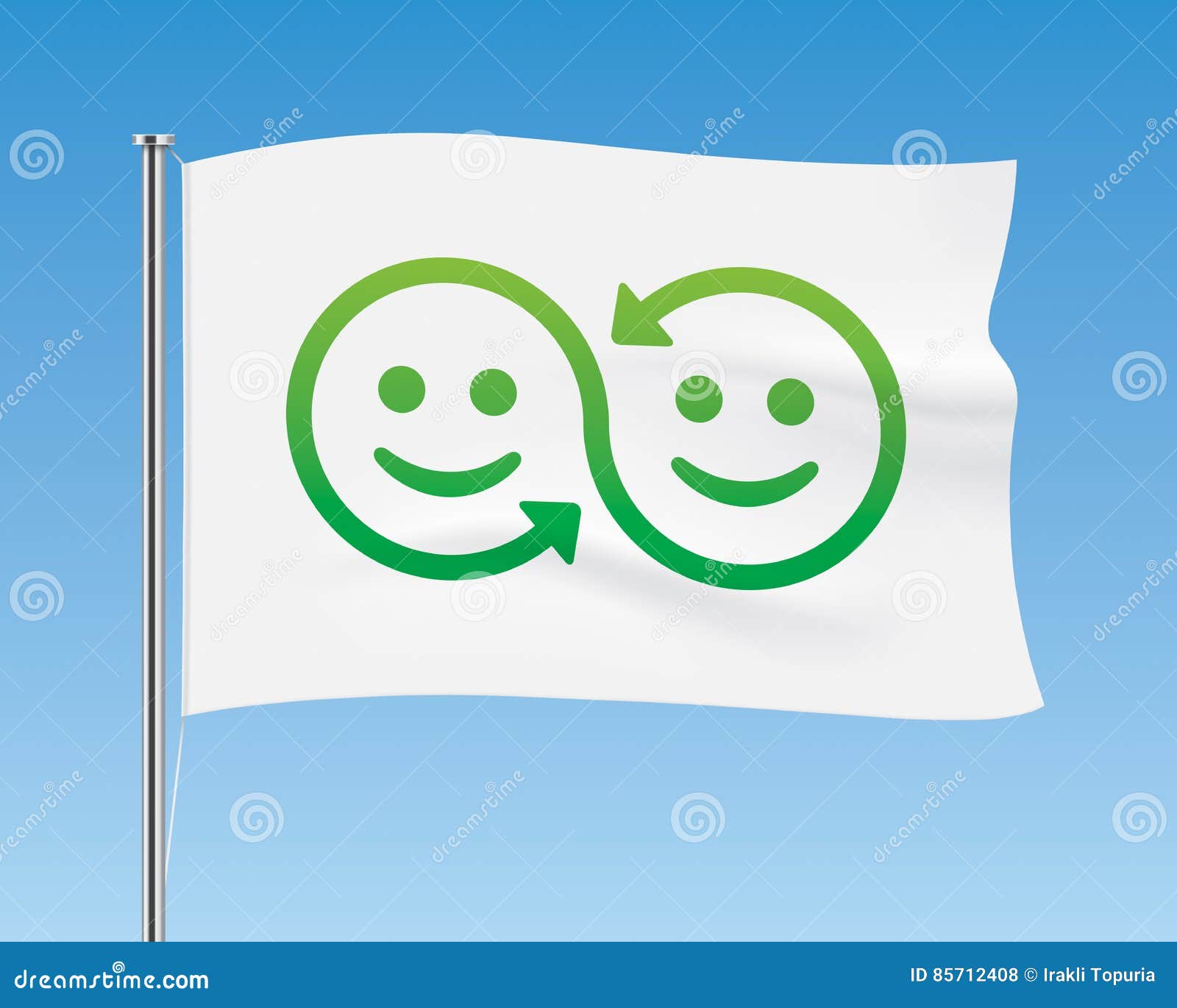 Swap Vector Icon on a Waving Flag. Stock Vector - Illustration of ...