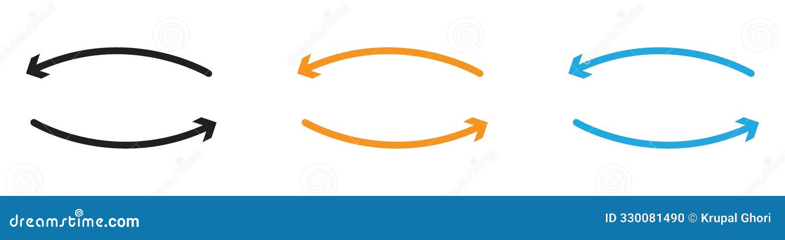 Swap Vector Icon Set. Repeat Symbol. Refresh Sign. Repetition Arrow ...