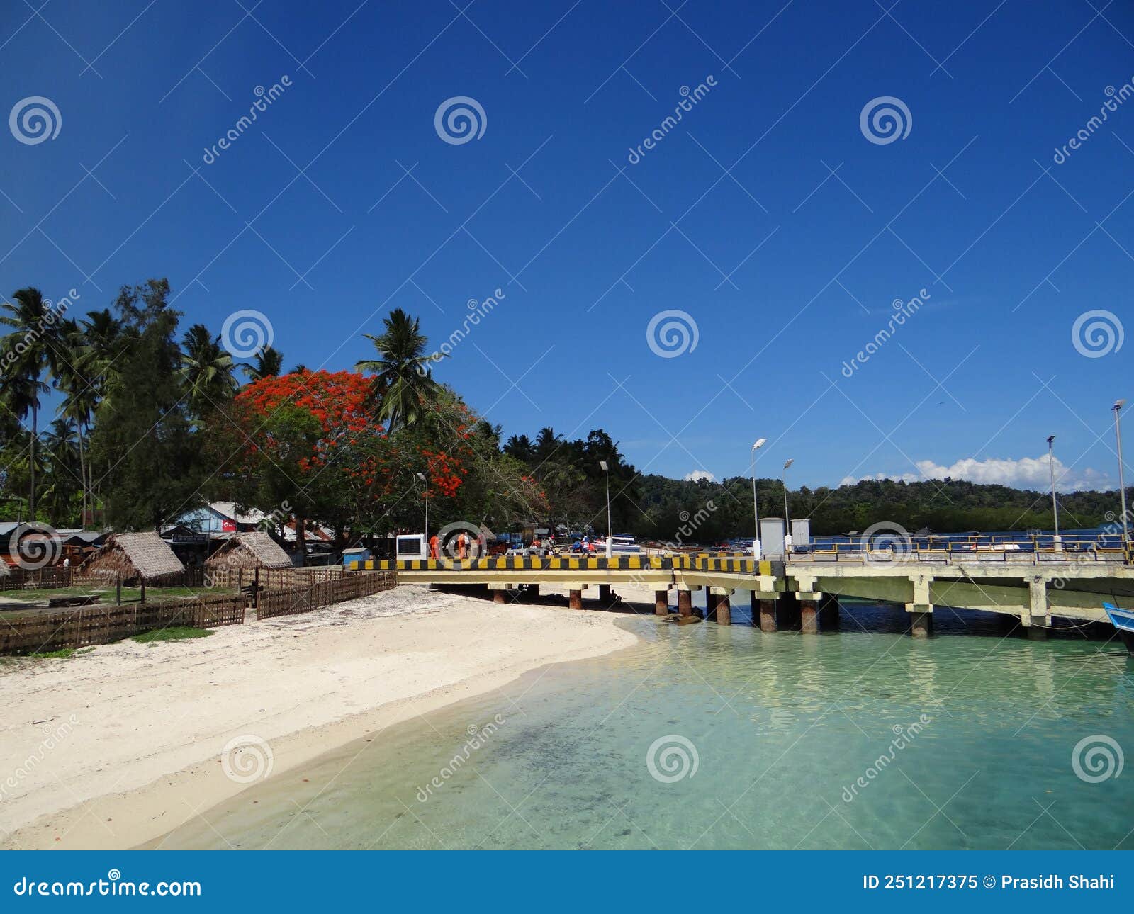 Swaraj Dweep Havelock Jetty Picture Stock Image - Image of waterway ...