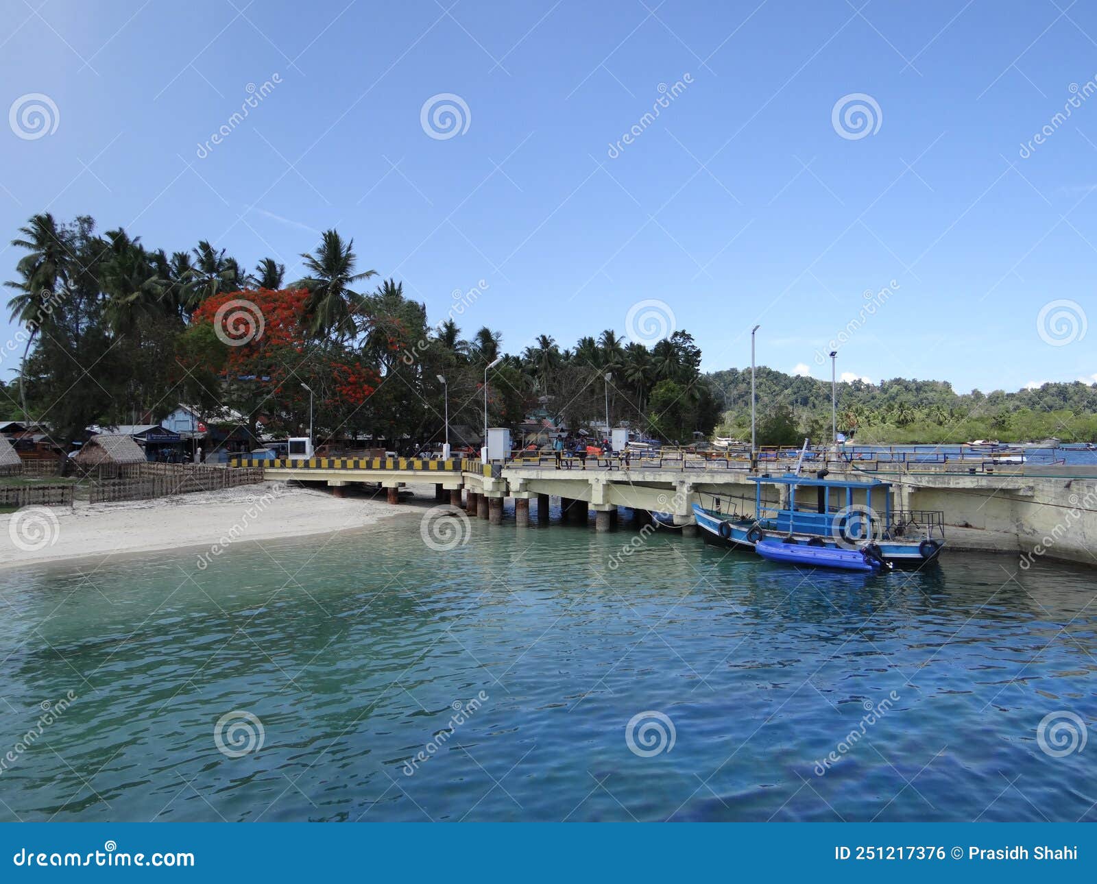 Swaraj Dweep Havelock Jetty Picture Stock Photo - Image of water, river ...