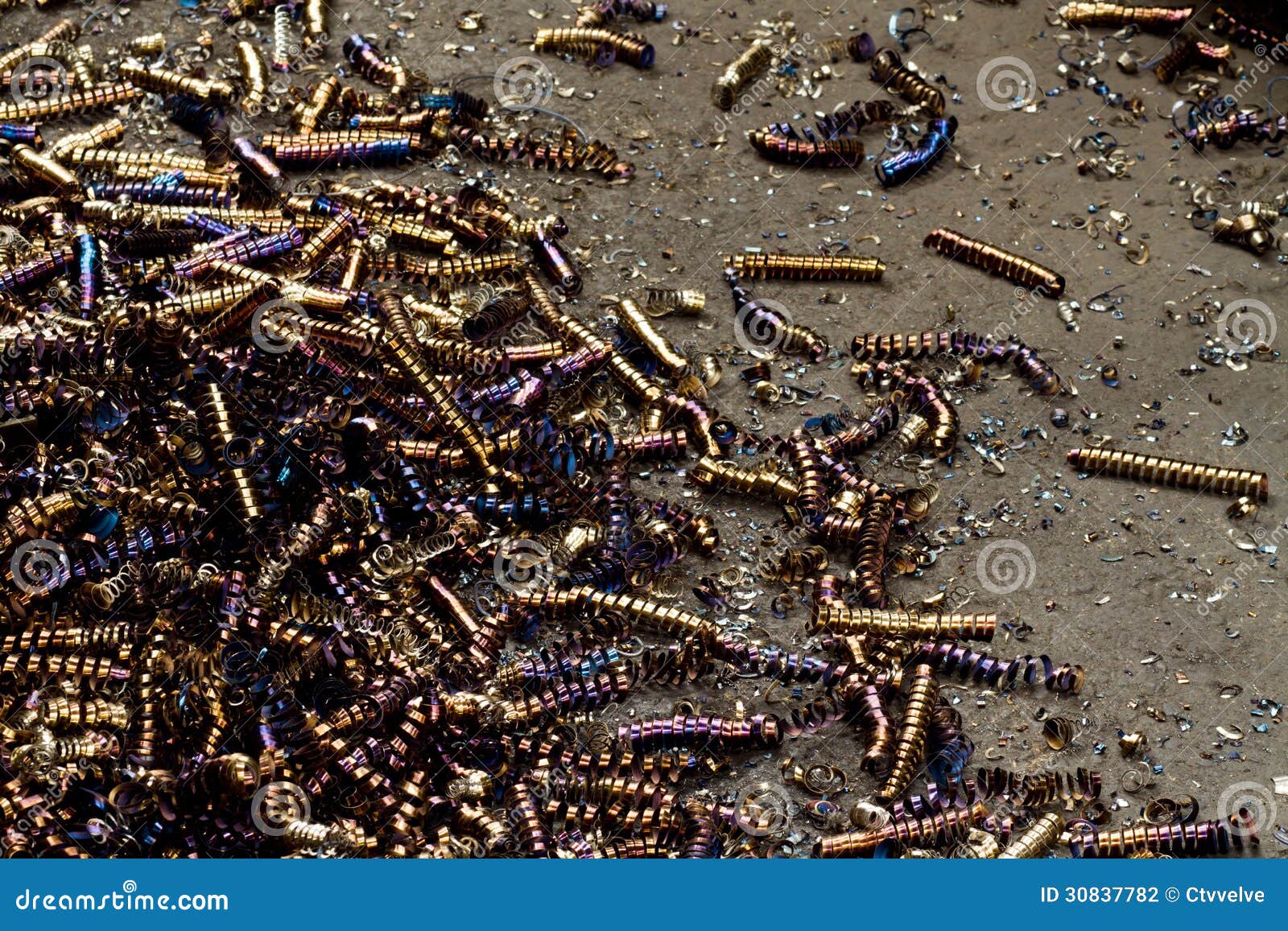 Swarf stock photo. Image of recycle, abstract, shine - 30837782