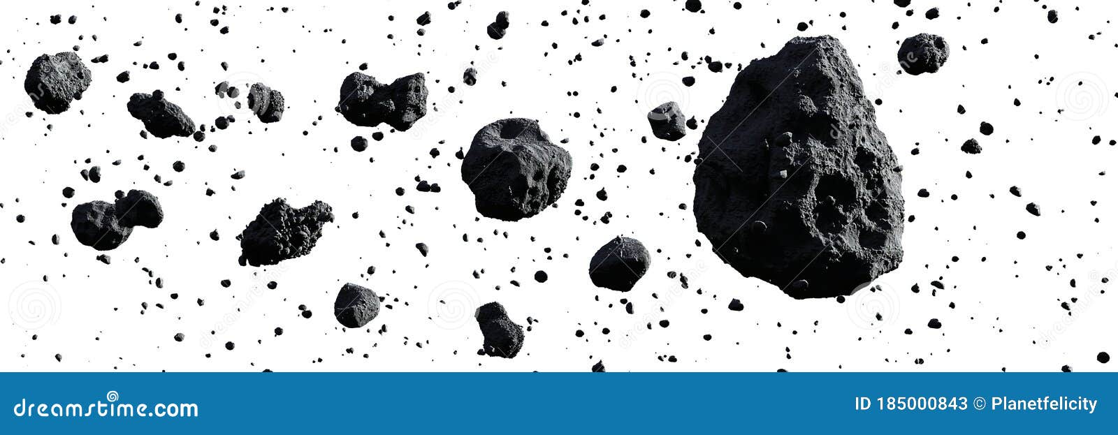 Asteroid Ring White Background