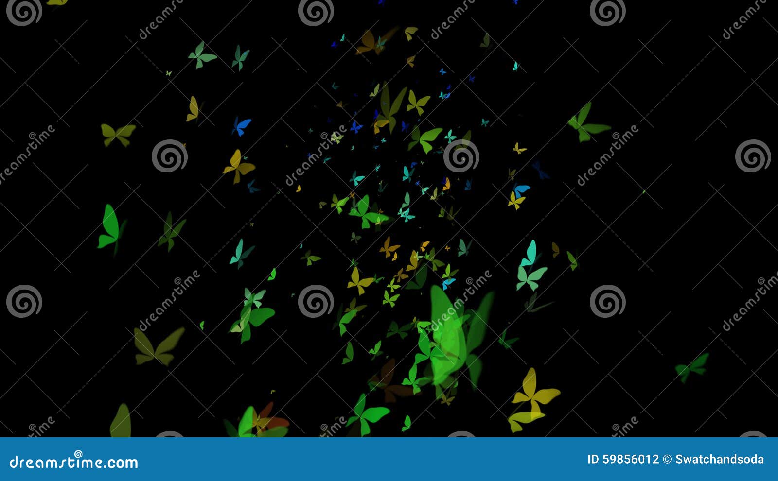 Swarm of Butterflies Flying Upward Loop Stock Footage - Video of multi ...
