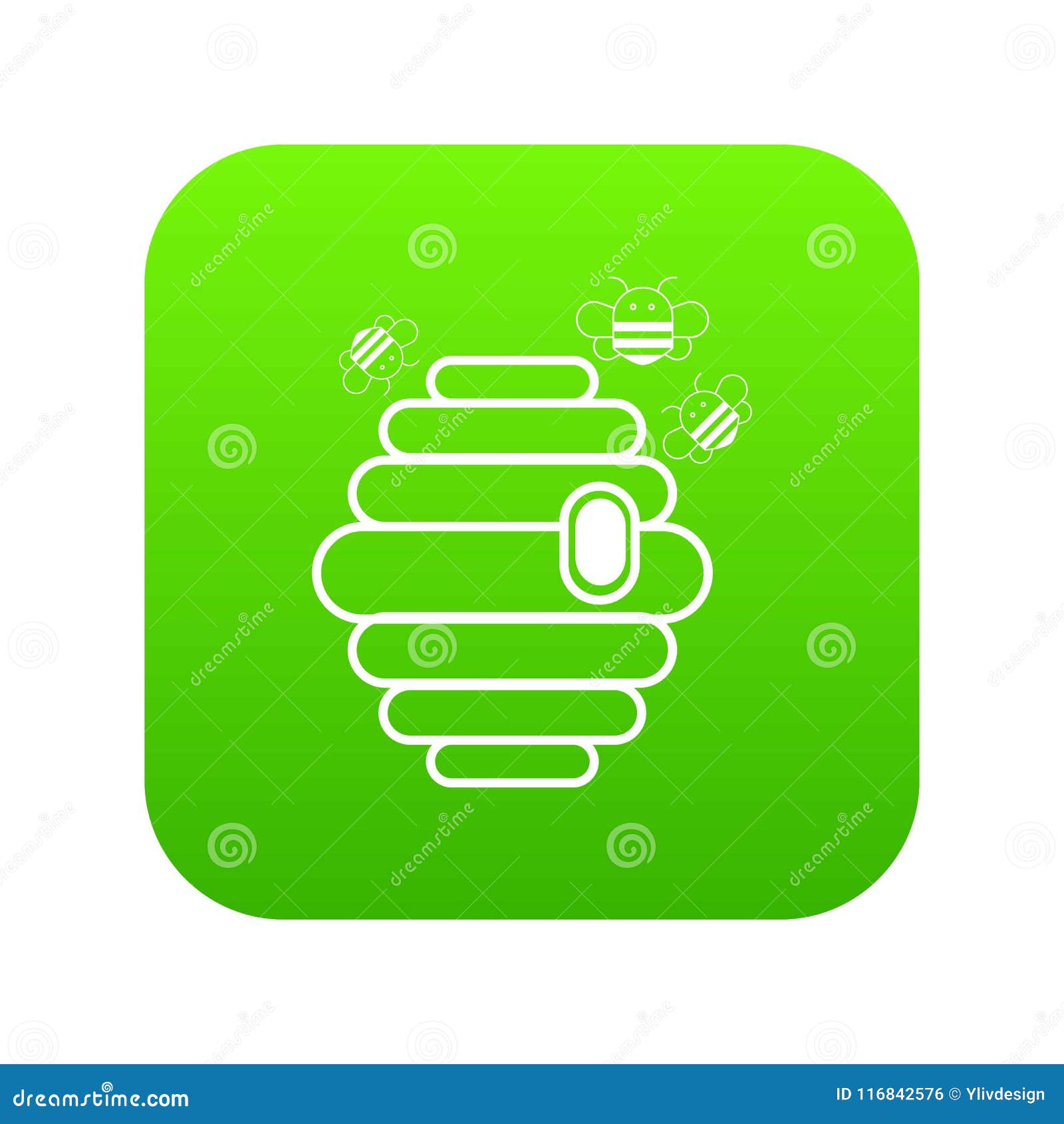 Swarm icon green vector stock vector. Illustration of cute - 116842576