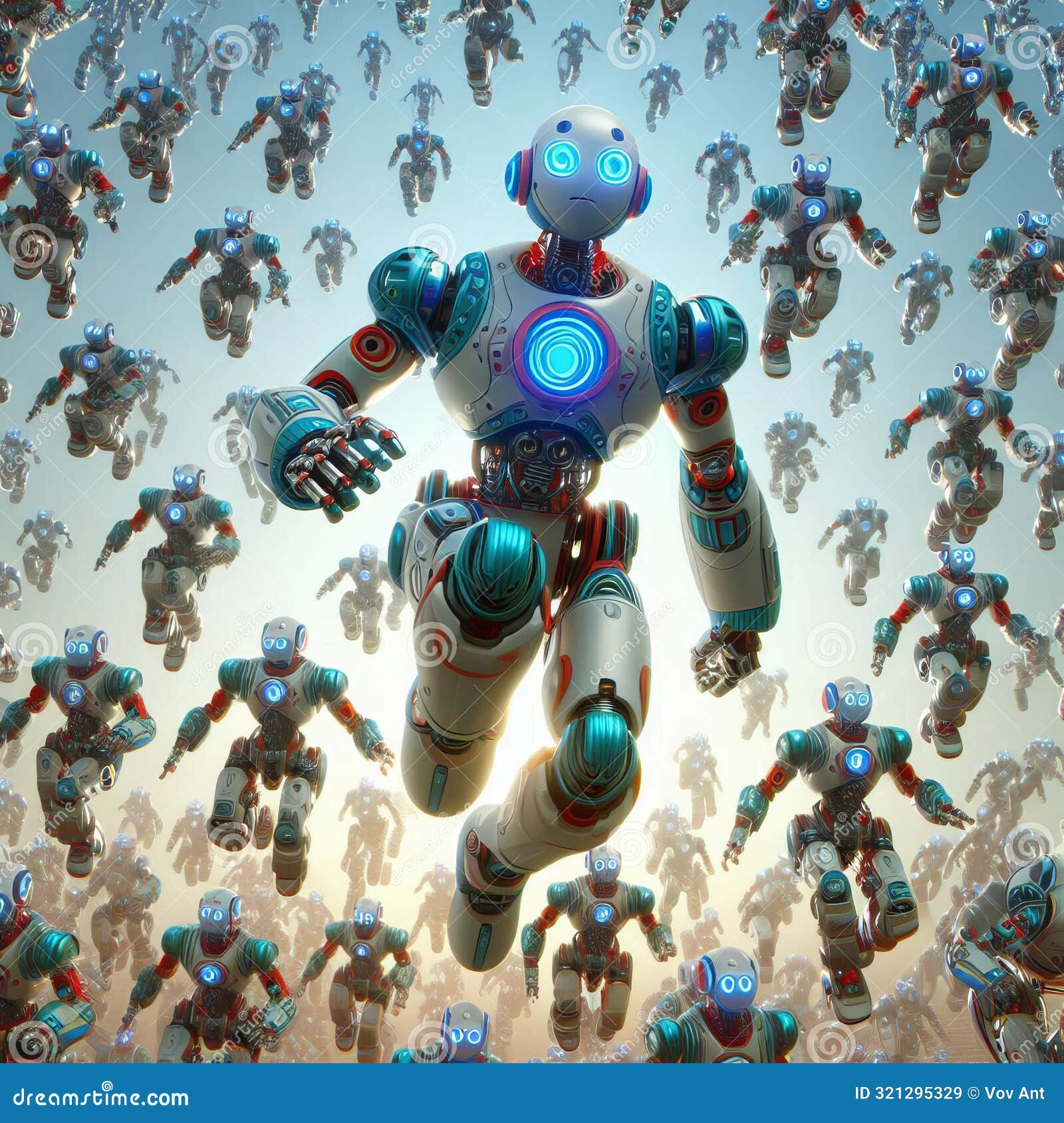 186 20. Swarm Robot - a Group of Robots that Work Together Toac Stock Illustration ...