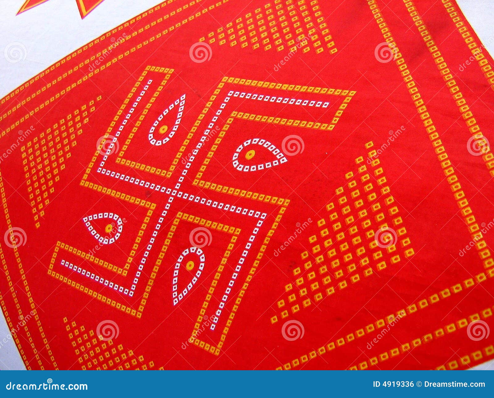 Swastika Fabric stock photo. Image of holy, artwork, handloom - 4919336