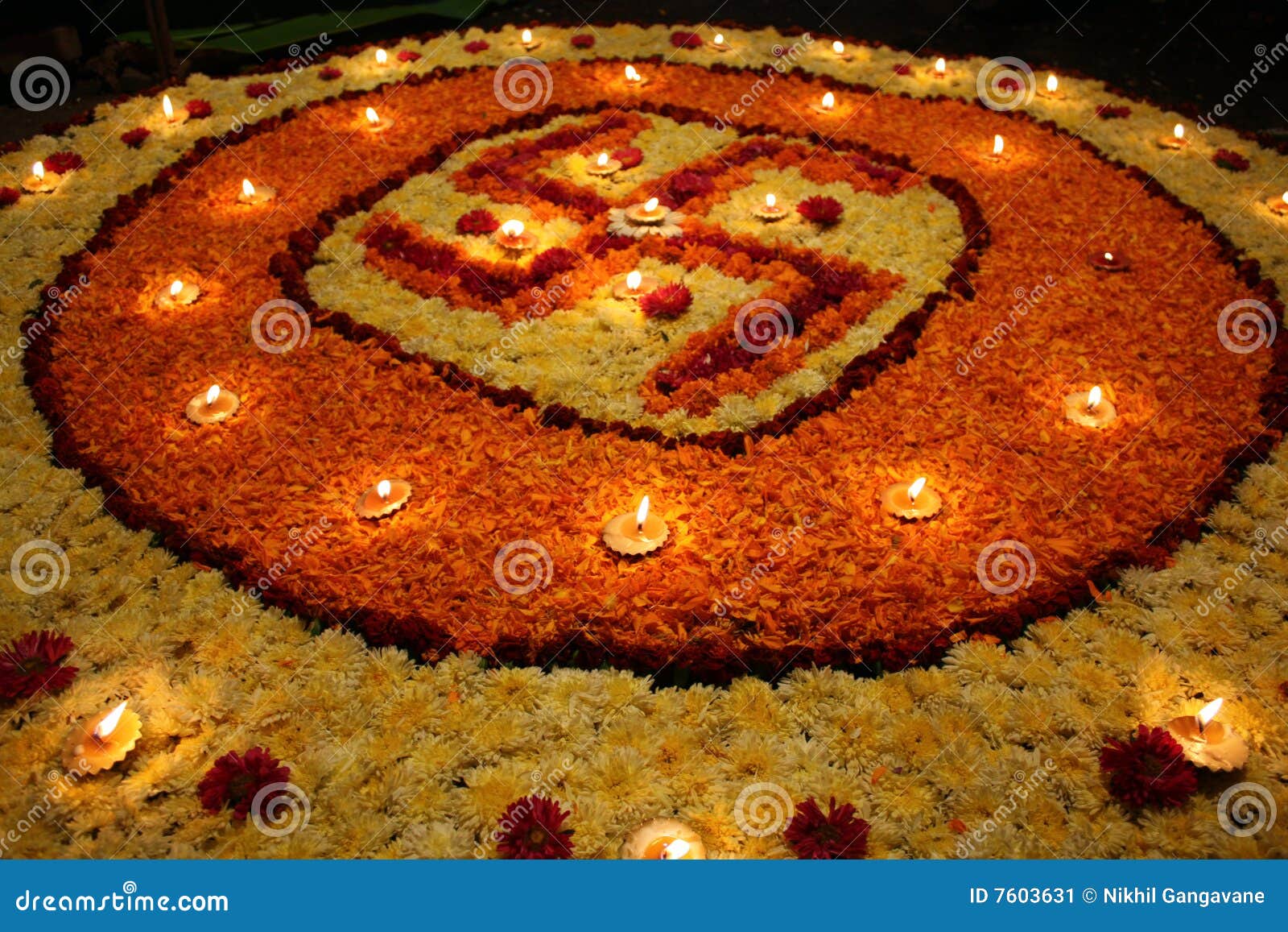 Swastika Flora stock image. Image of festivity, designing - 7603631