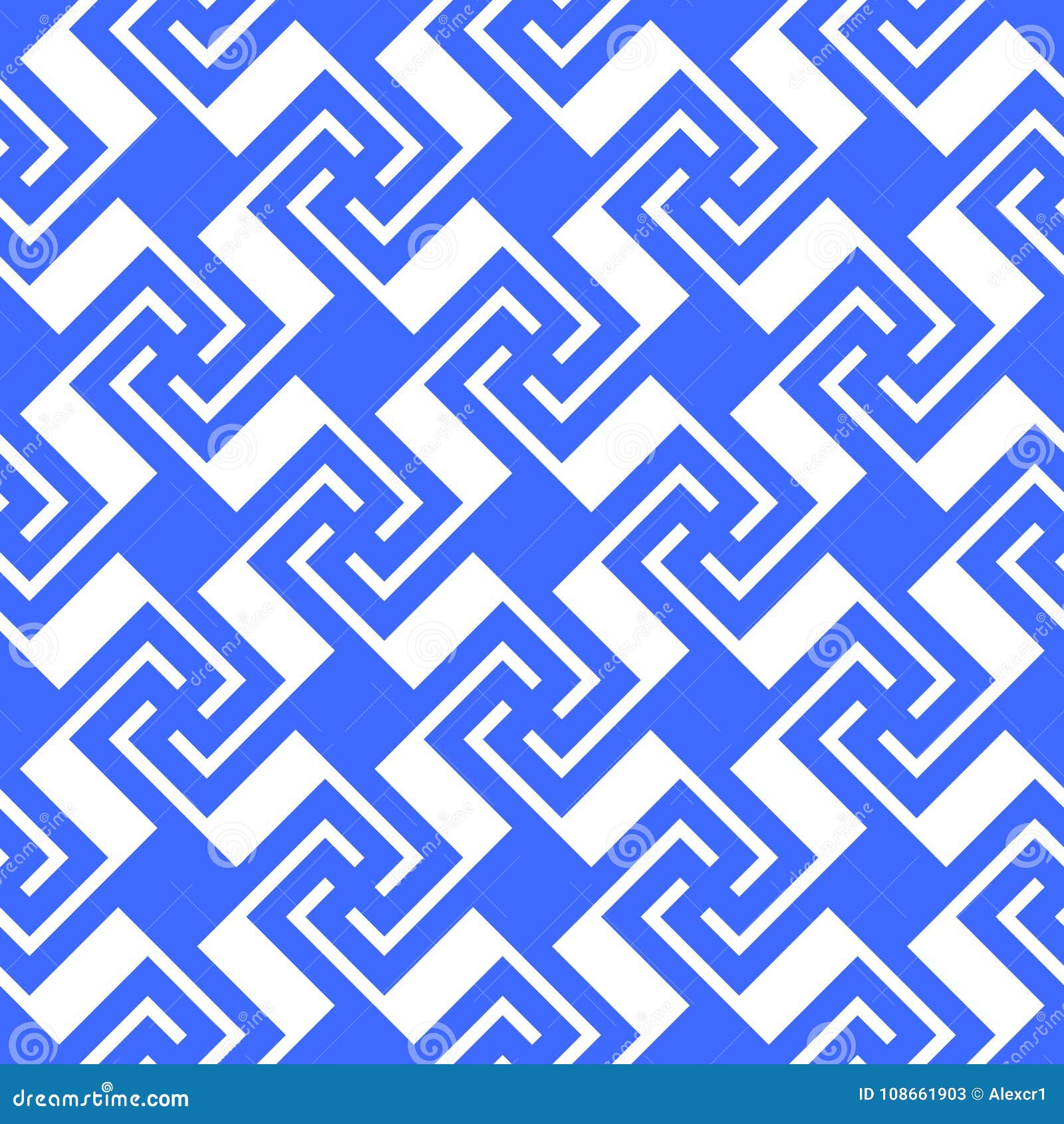 Swastika Seamless Pattern Blue Stock Vector - Illustration of retro ...