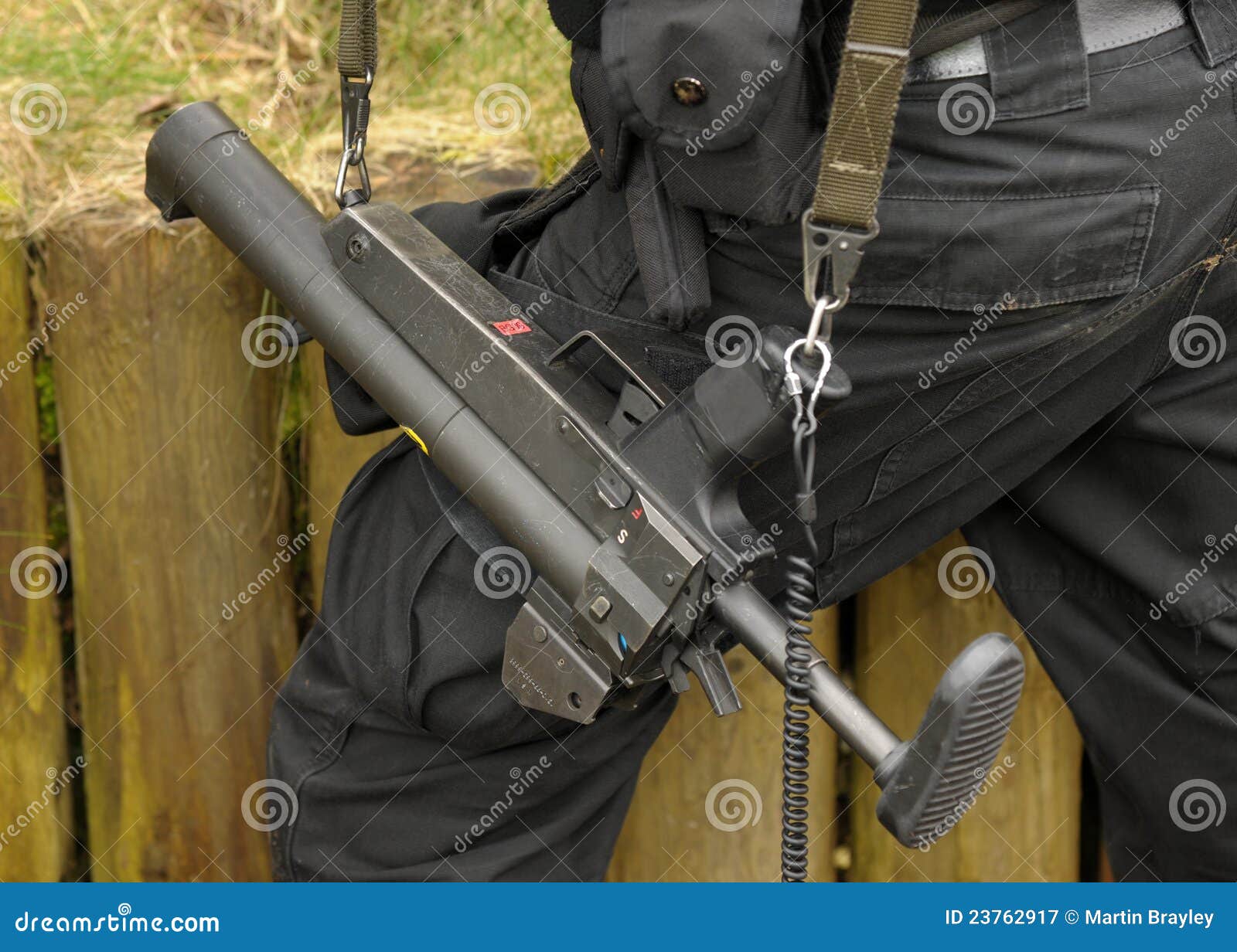 Police SWAT Sniper Aiming With Rifle Studio Shoot Royalty-Free Stock ...