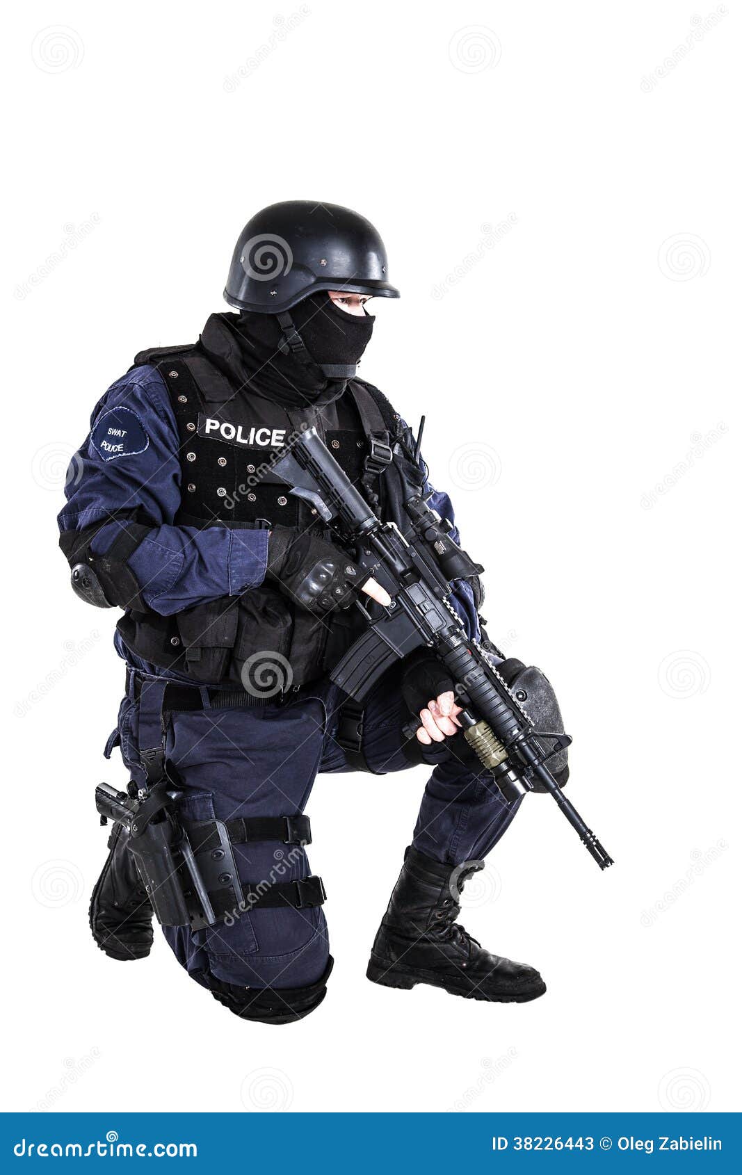 SWAT officer stock image. Image of tactical, police, team - 38226443
